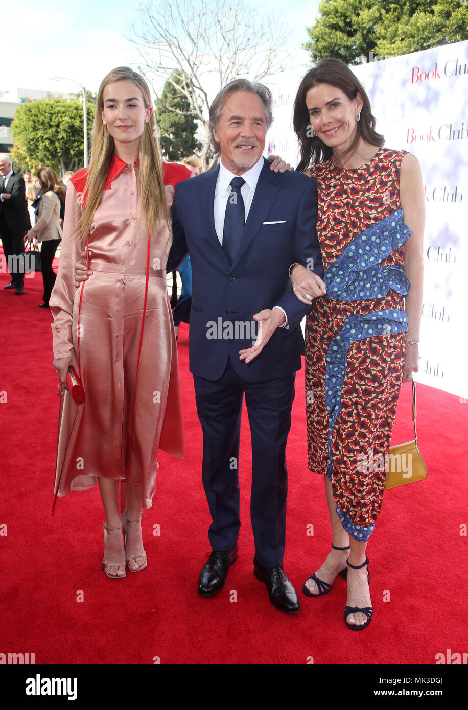 Westwood, ca. 6 mai, 2018. Kelley Phleger, Don Johnson, Grace Johnson ...