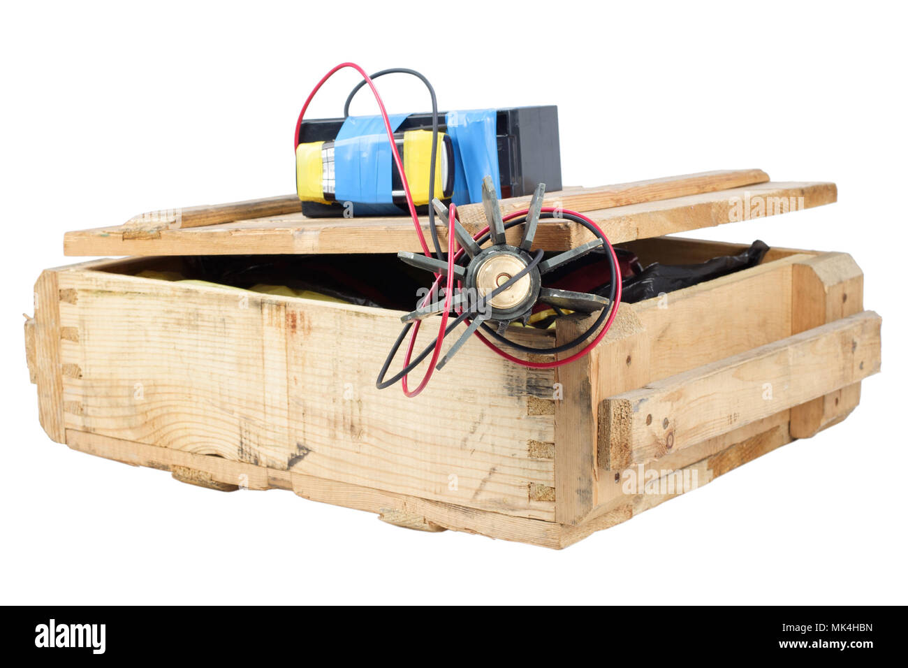 IED (engin explosif improvisé) avec avec la mine anti-personnel. Le ...