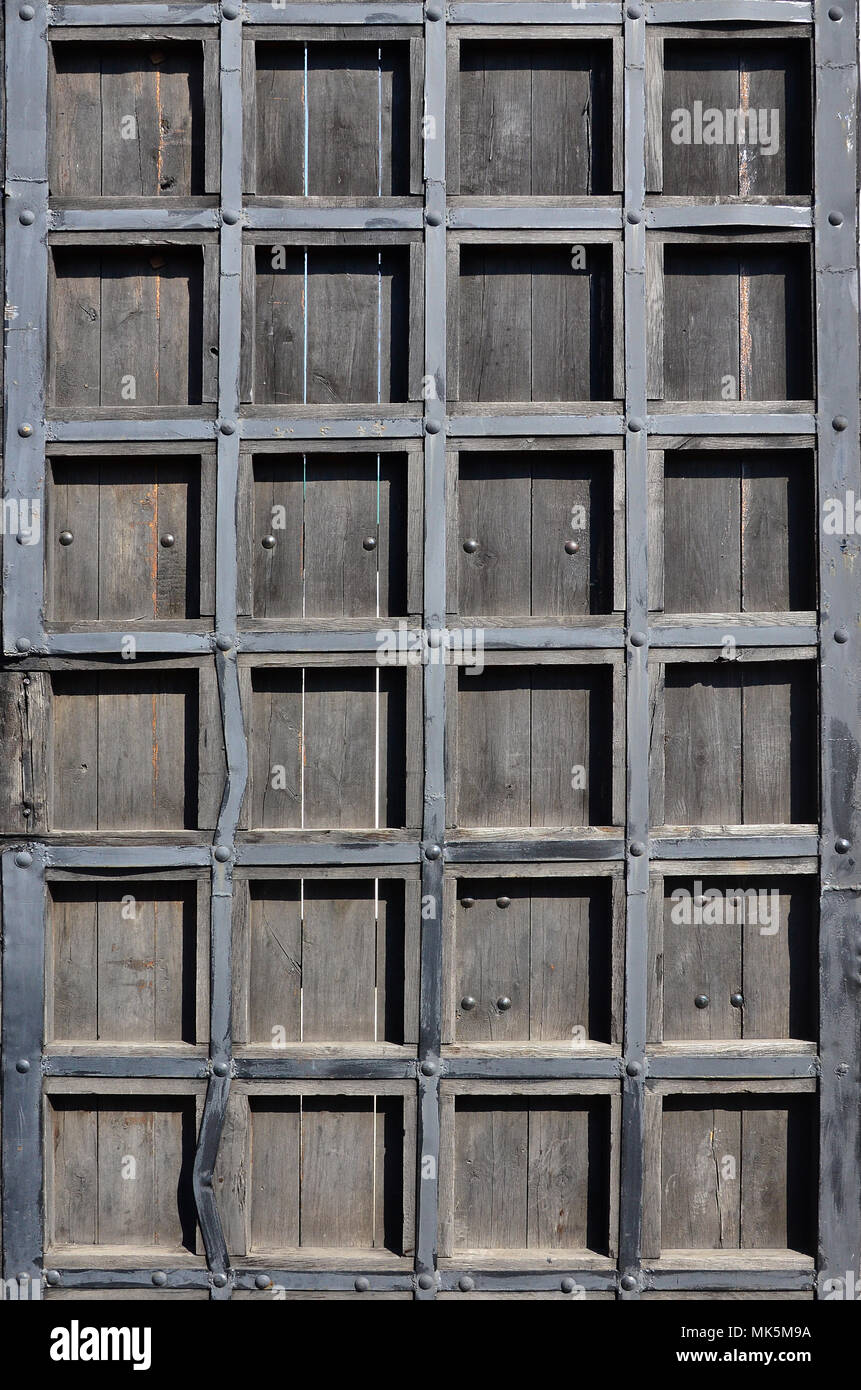 La texture d'une antique porte de bois du 16ème et 17ème siècle ...