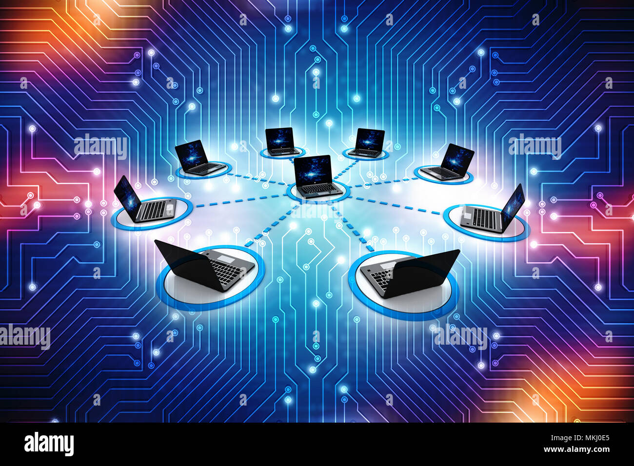 Réseau informatique Banque de photographies et d’images à haute ...