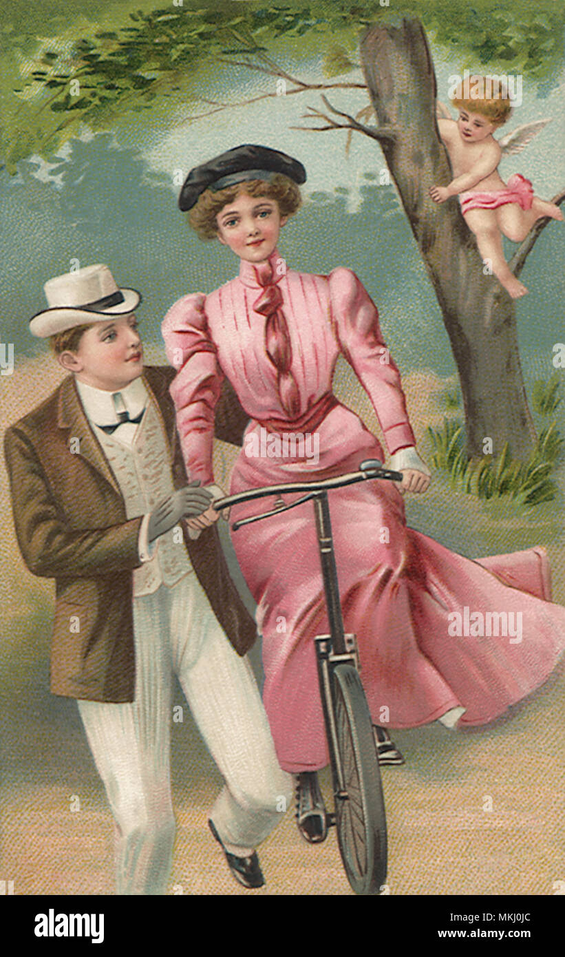 Couple avec cupidon Banque de photographies et d’images à haute ...