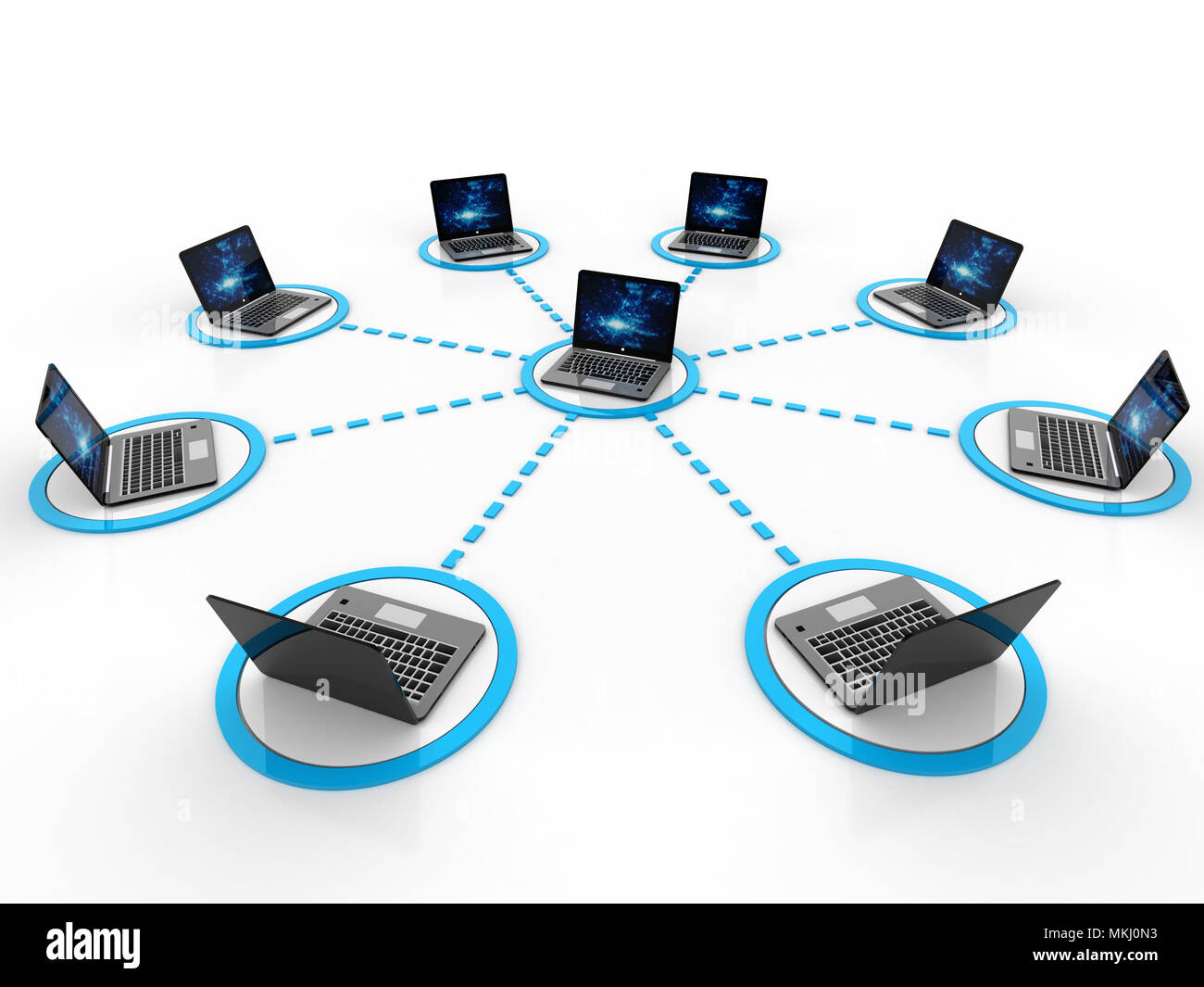 Reseau informatique 3d Banque de photographies et d’images à haute ...