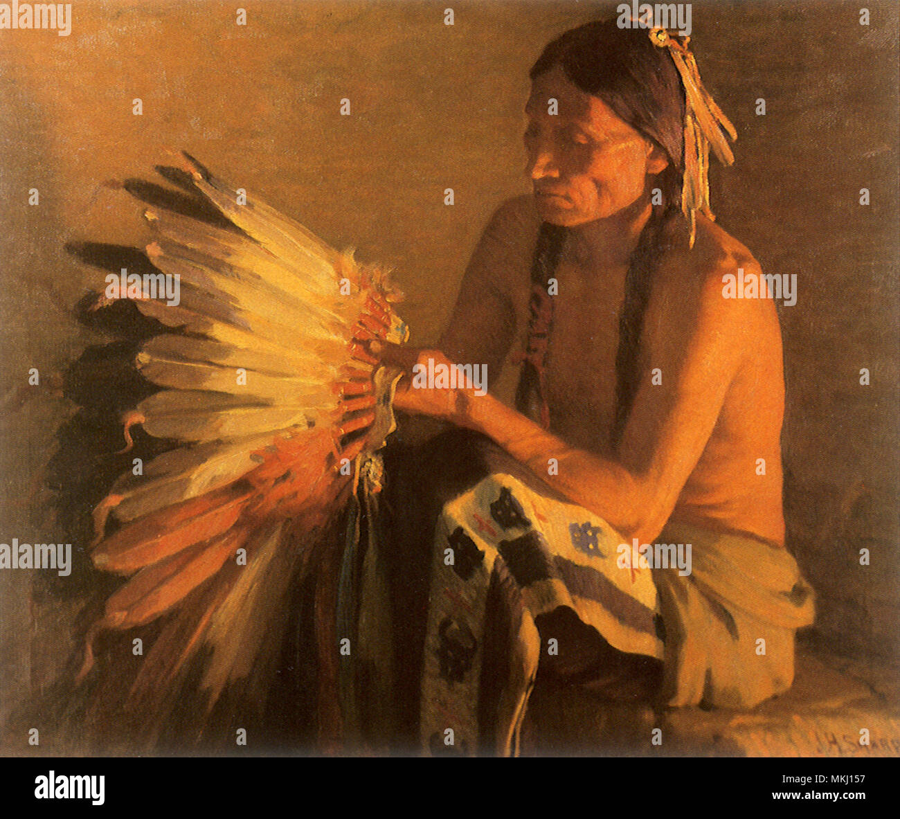 War bonnet Banque de photographies et d’images à haute résolution - Alamy