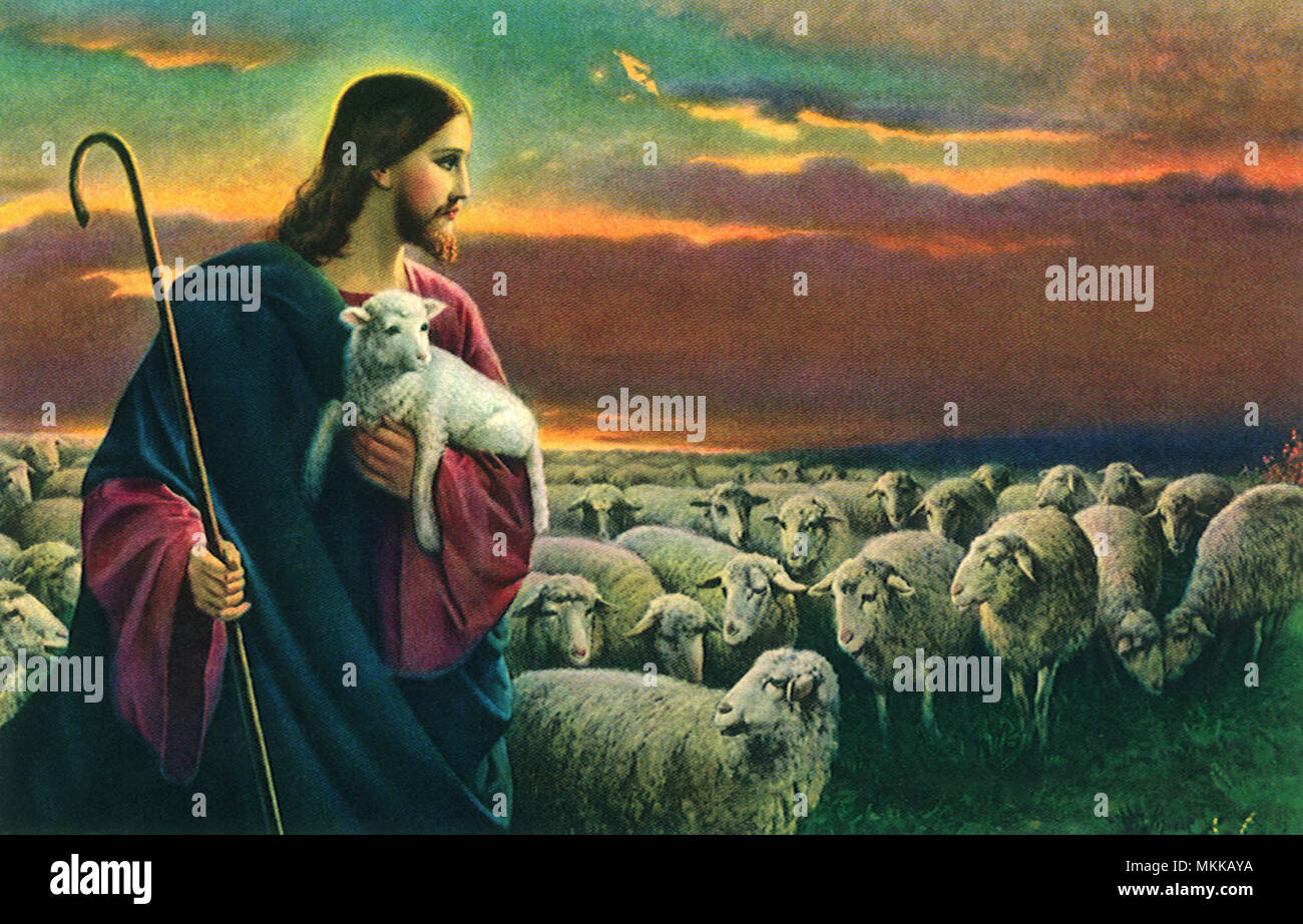 Jésus berger Banque de photographies et d’images à haute résolution - Alamy