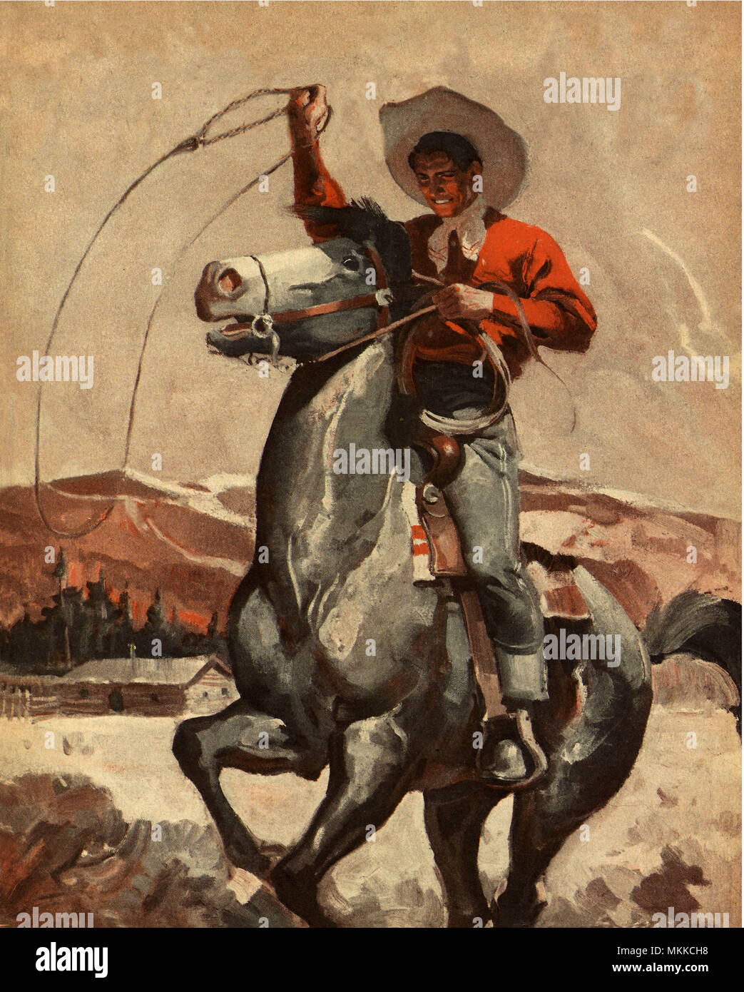 Lasso ranch rancher cowboy Banque de photographies et d’images à haute ...