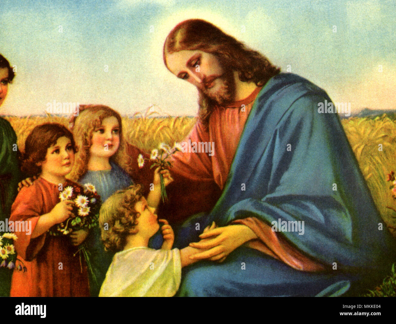 Jésus avec des enfants Banque de photographies et d’images à haute ...