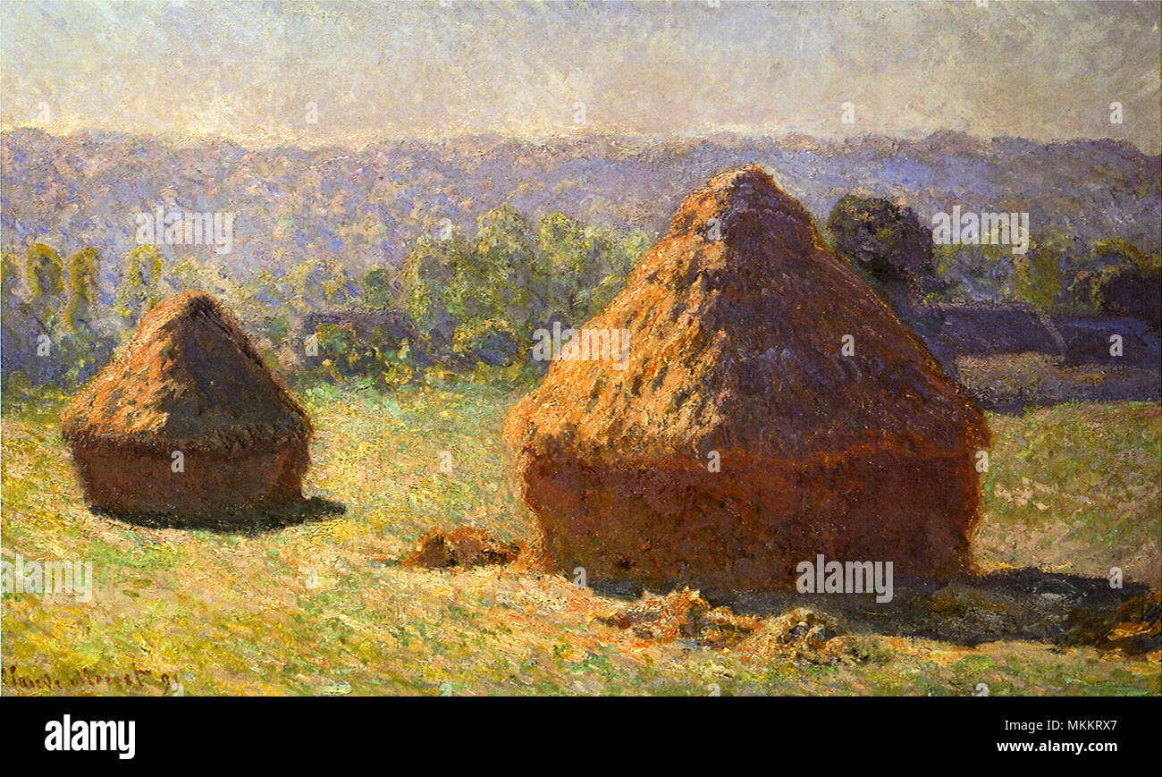 Les meules de claude monet Banque de photographies et d’images à haute ...
