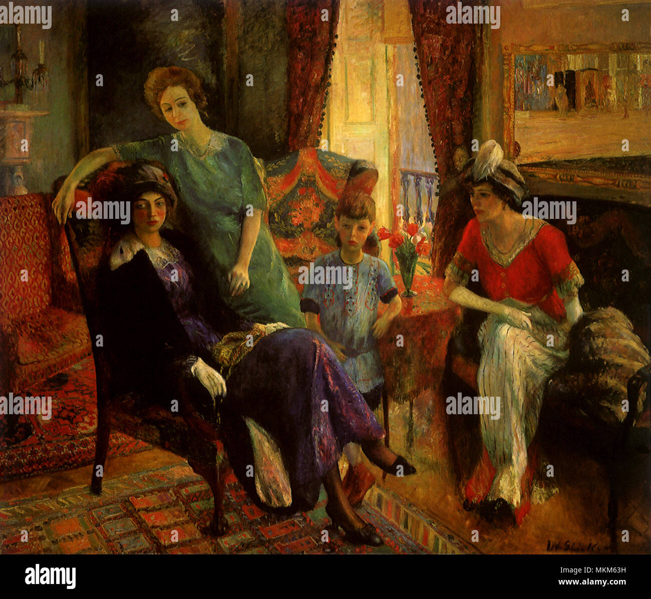 Portrait de famille nostalgique Banque de photographies et d’images à haute résolution - Alamy