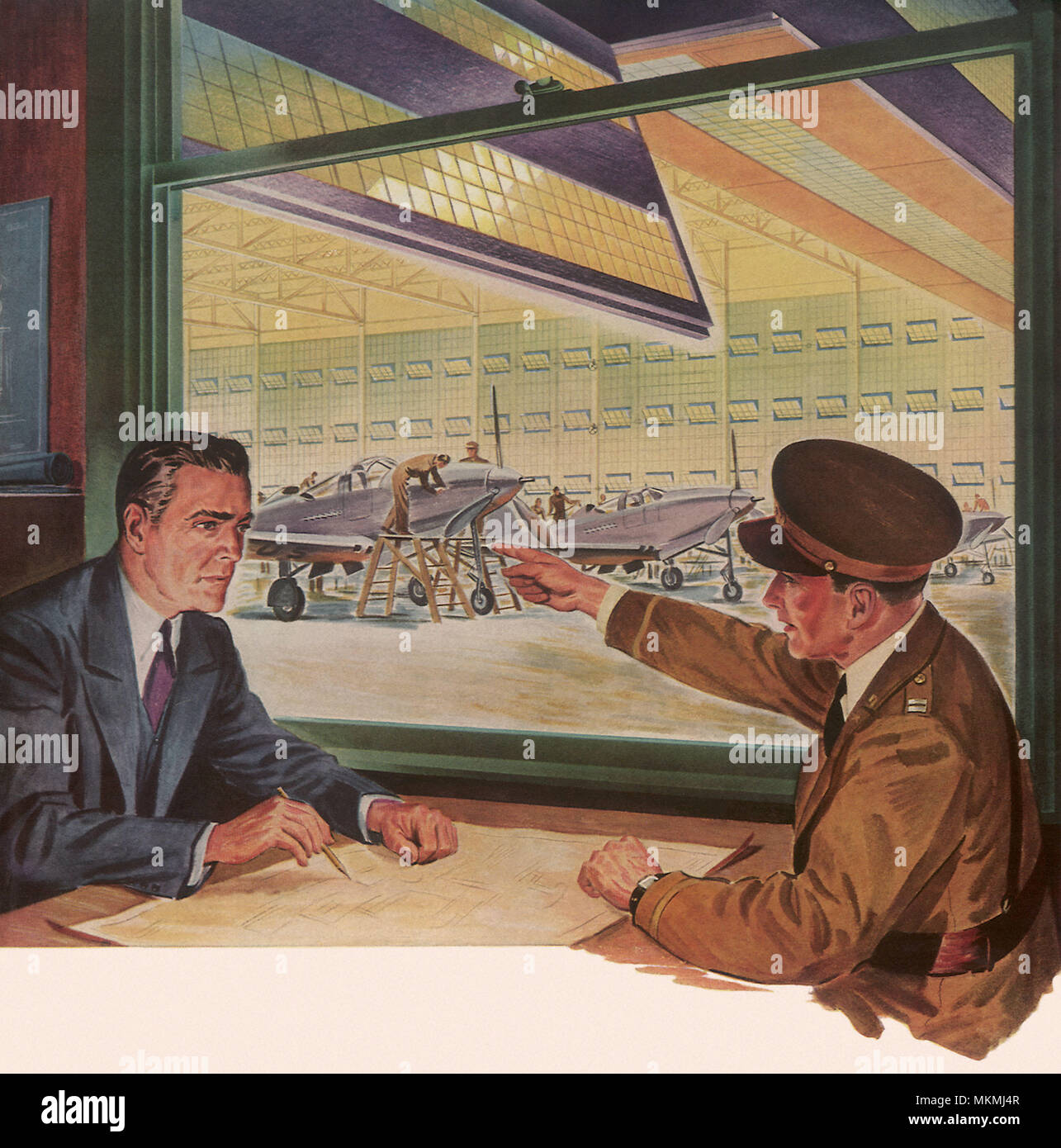 Aircraft hangar wwii Banque de photographies et d’images à haute ...