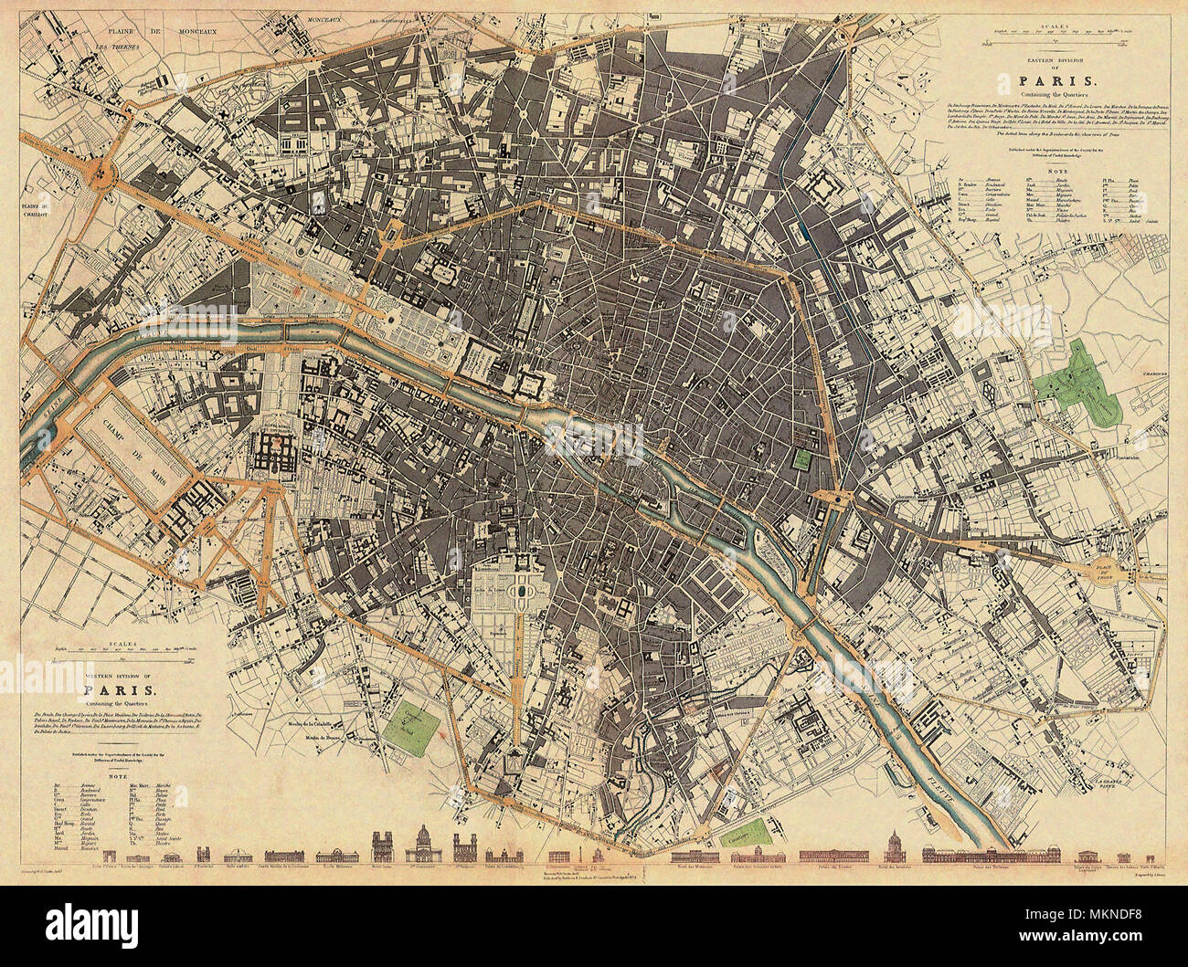 Plan of paris Banque de photographies et d’images à haute résolution ...