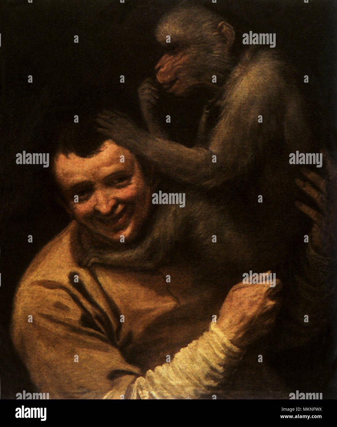 Homme avec singe Banque de photographies et d’images à haute résolution ...