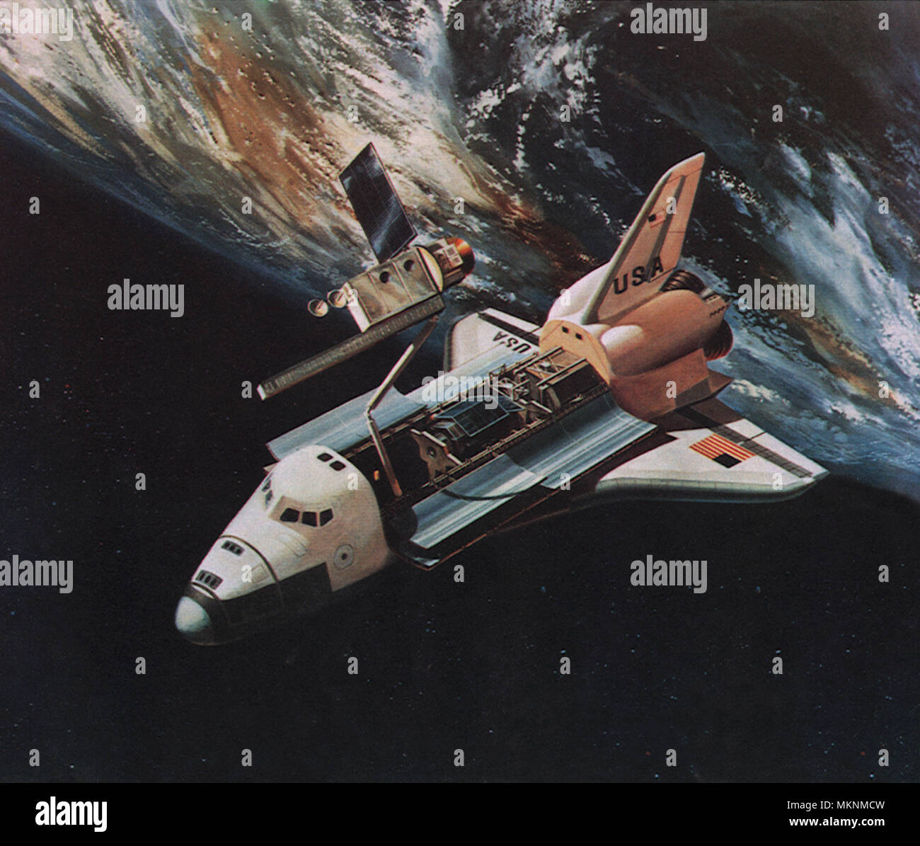 Navette spatiale dans l'espace Banque de photographies et d’images à ...
