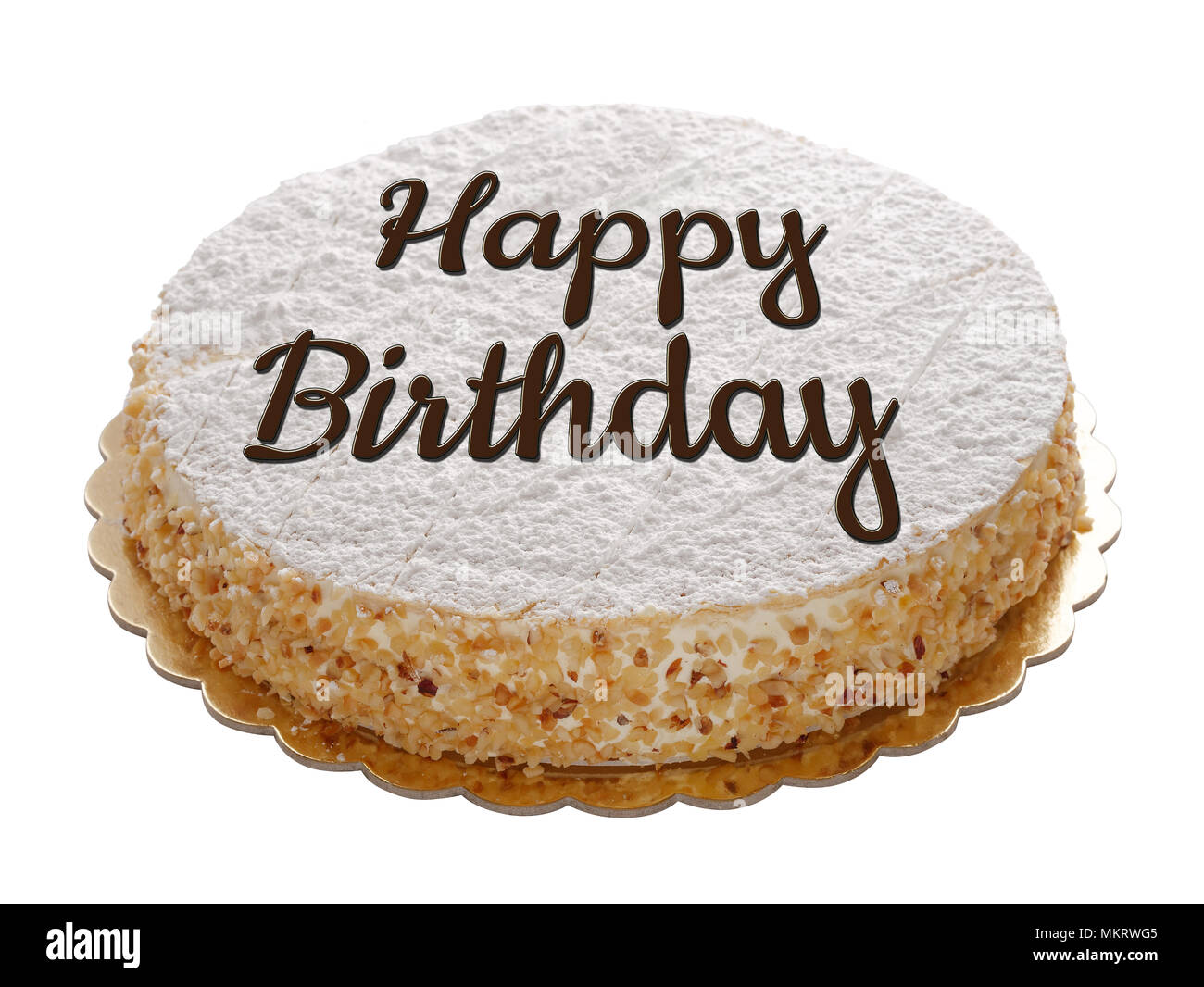 Happy birthday cake isolated Banque de photographies et d’images à ...