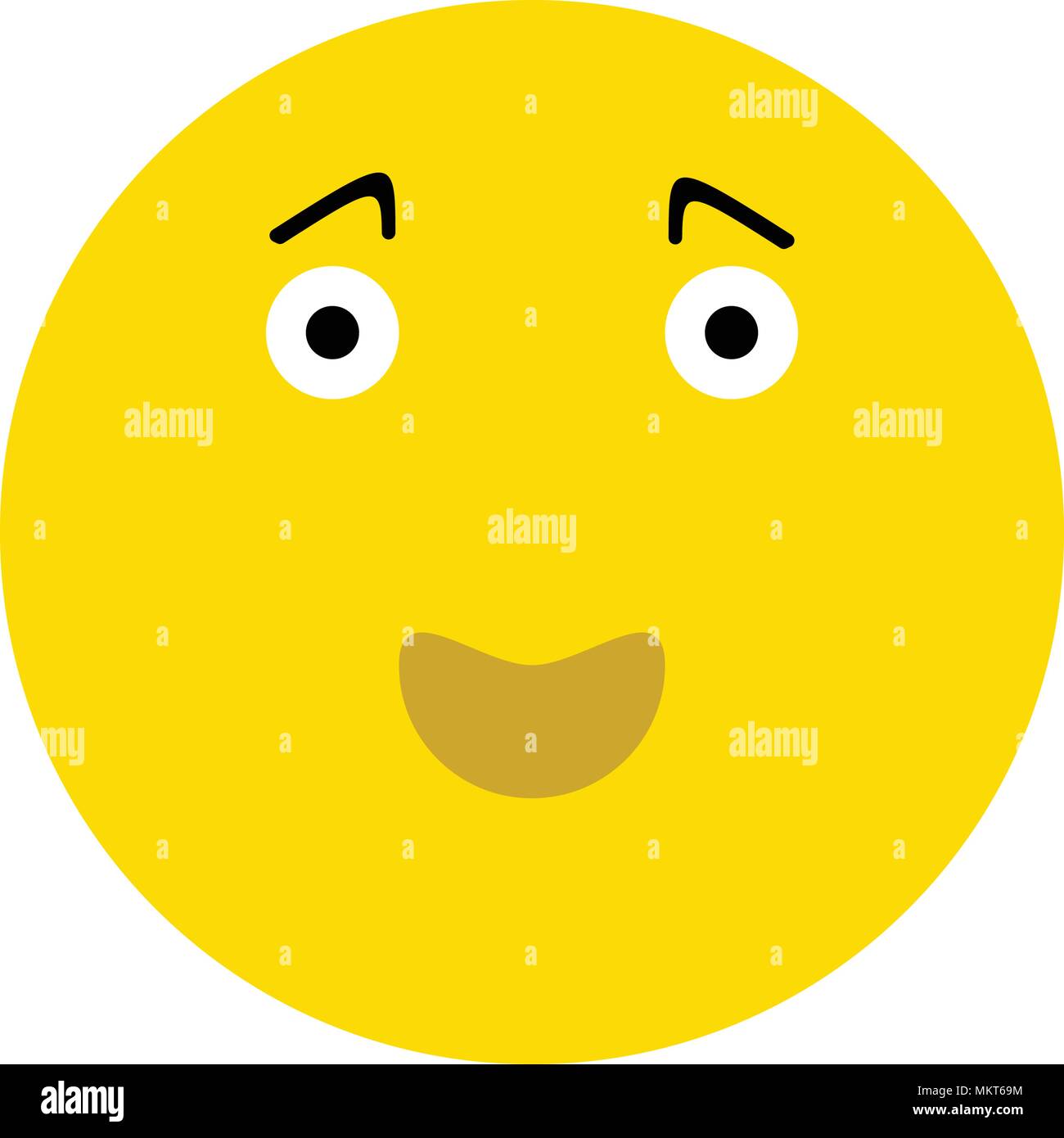 émoticône sourire Banque d'images vectorielles - Alamy