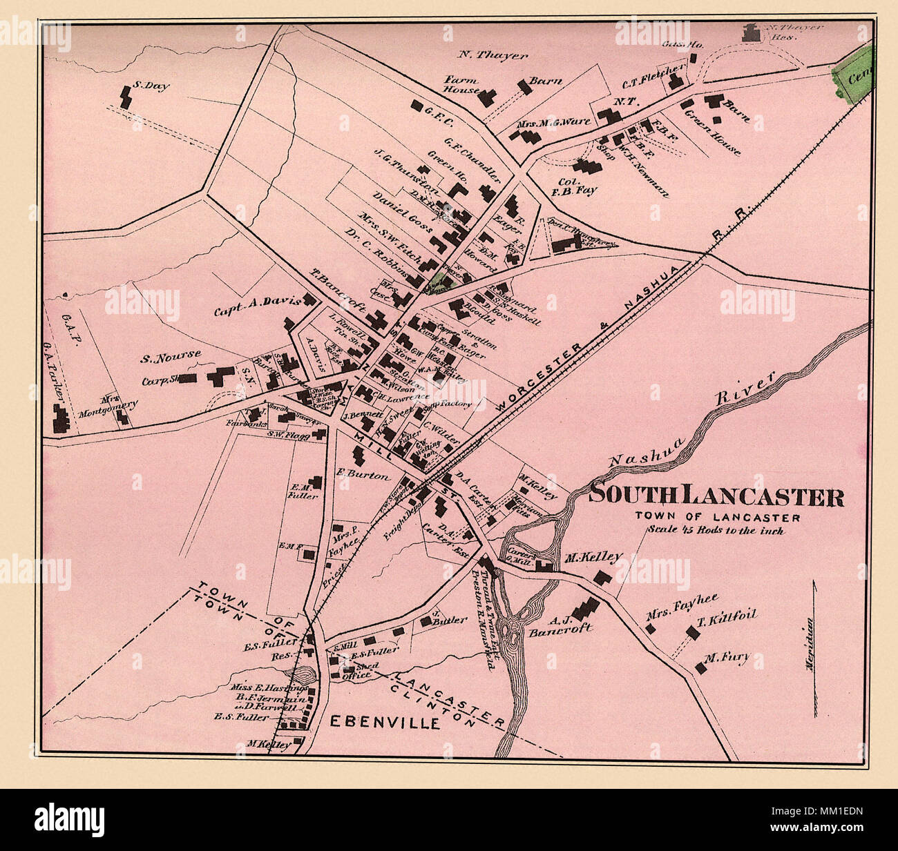 Lancaster map Banque de photographies et d’images à haute résolution ...
