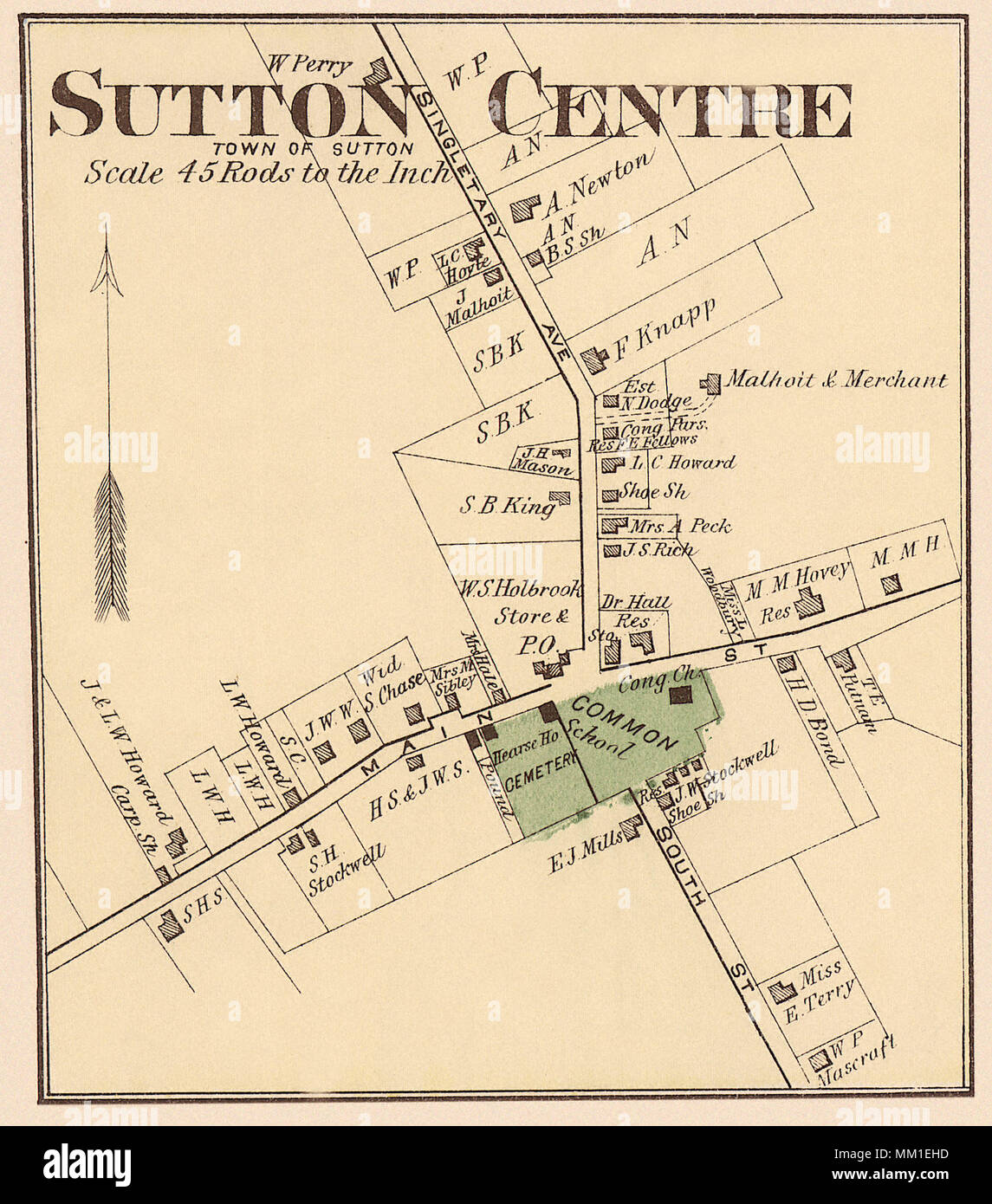 Carte de sutton Banque de photographies et d’images à haute résolution ...