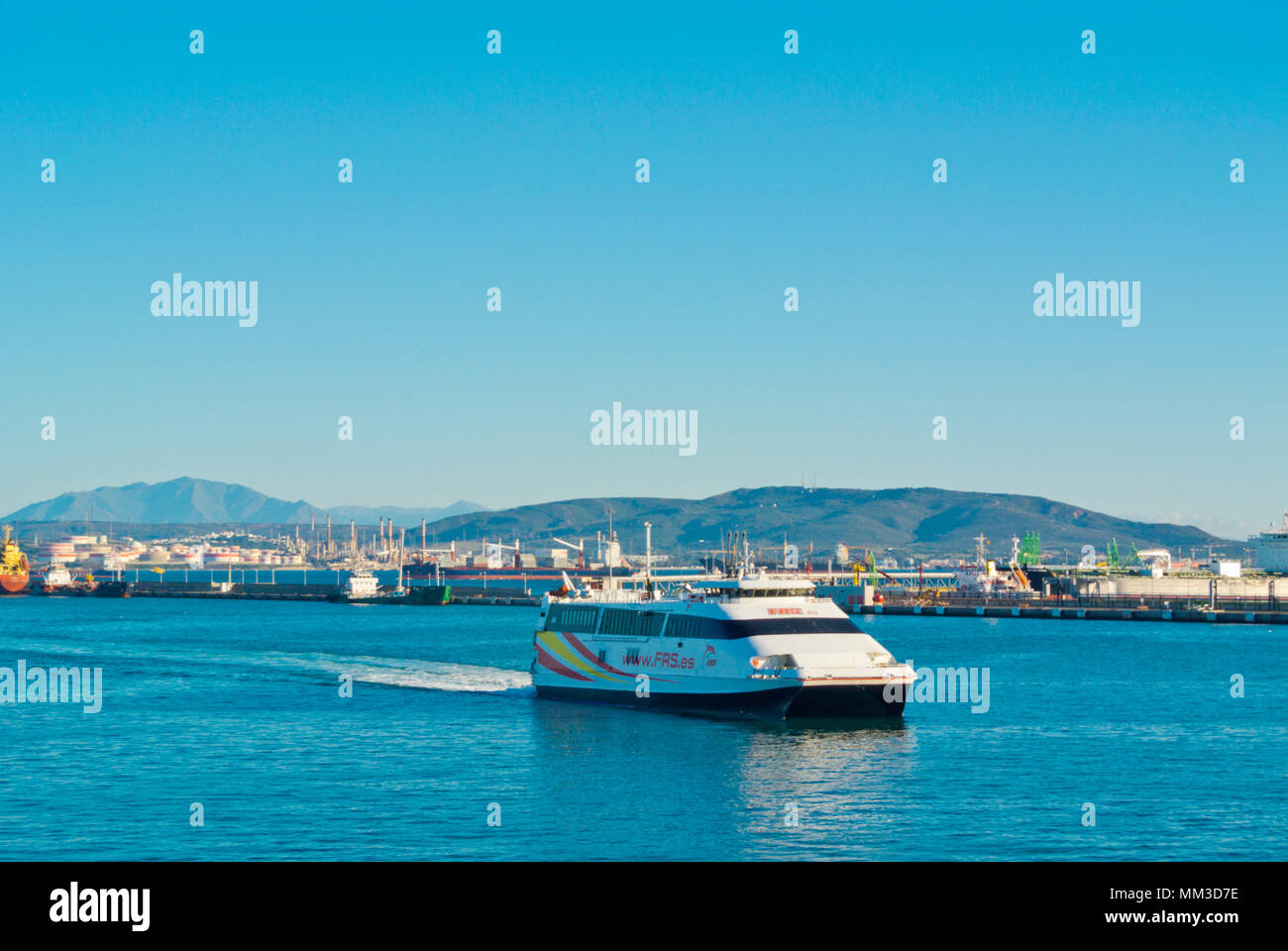 FRS fast ferry catamaran, Port, Algeciras, Andalousie, Espagne Photo ...