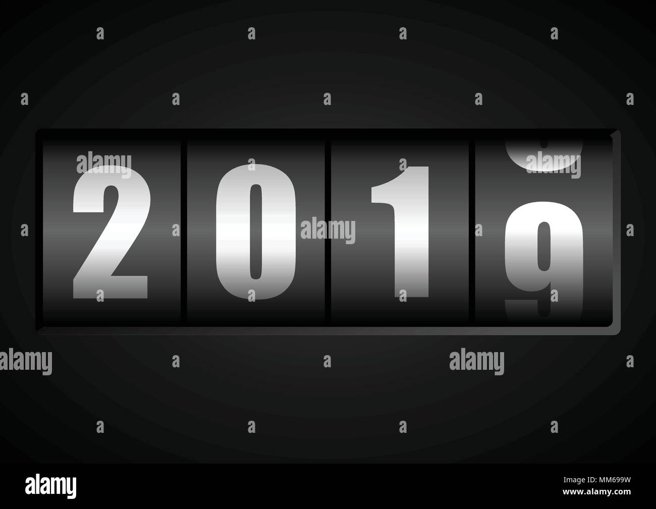 Year 2019 Vector Vectors Banque d'image et photos - Alamy