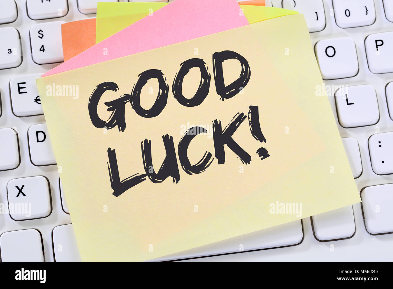 Pour vous souhaiter bonne chance Banque de photographies et d’images à ...