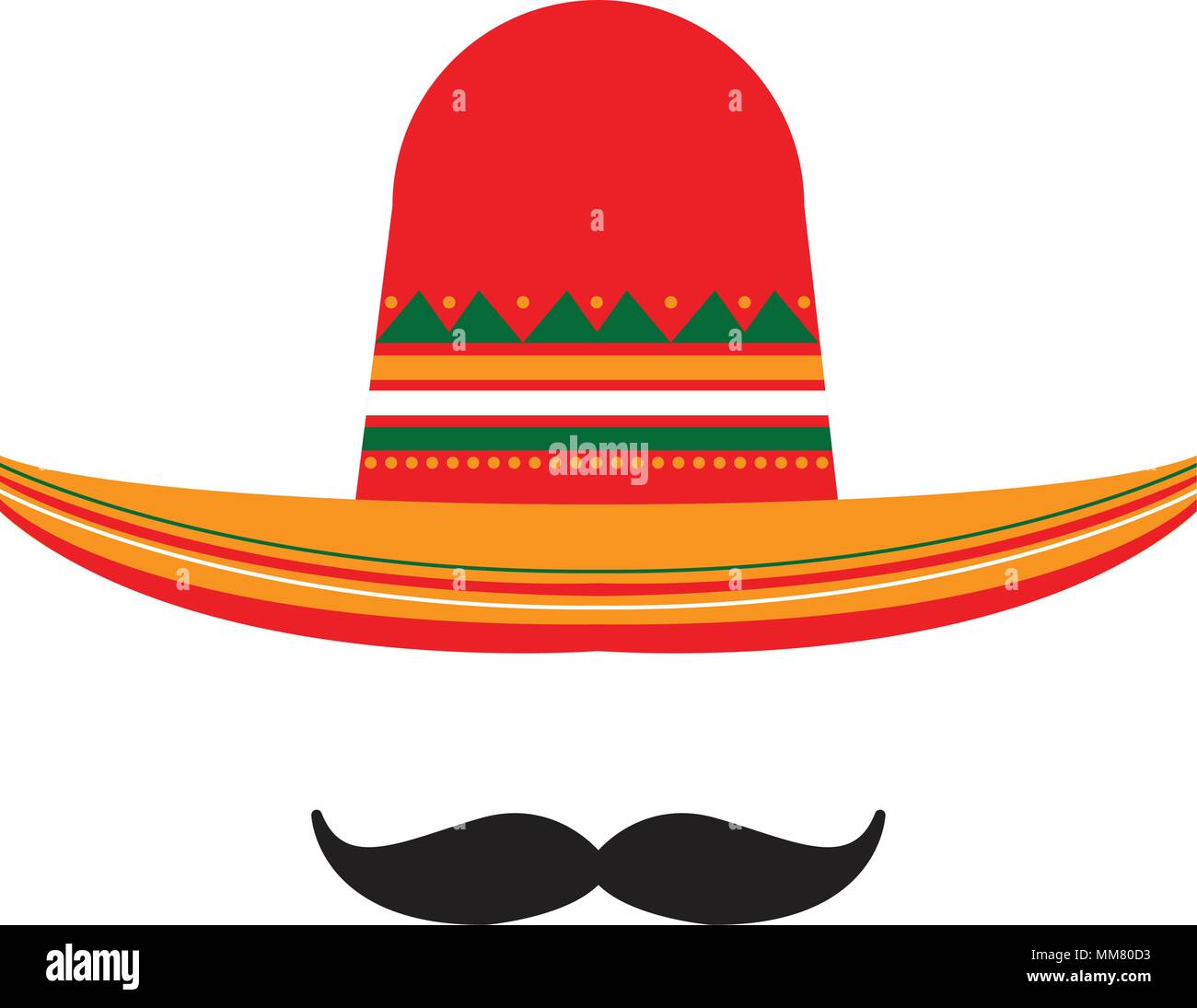 Chapeau mexicain et moustache Banque de photographies et d’images à ...