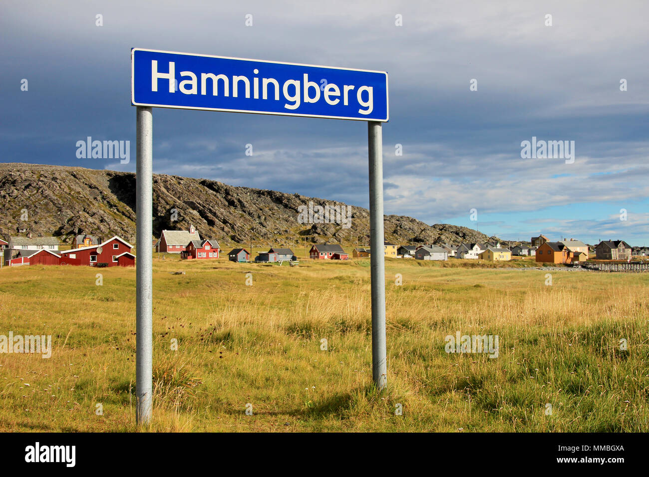 Hamningberg village de pêcheurs, le nord de la Norvège, de l'Europe ...