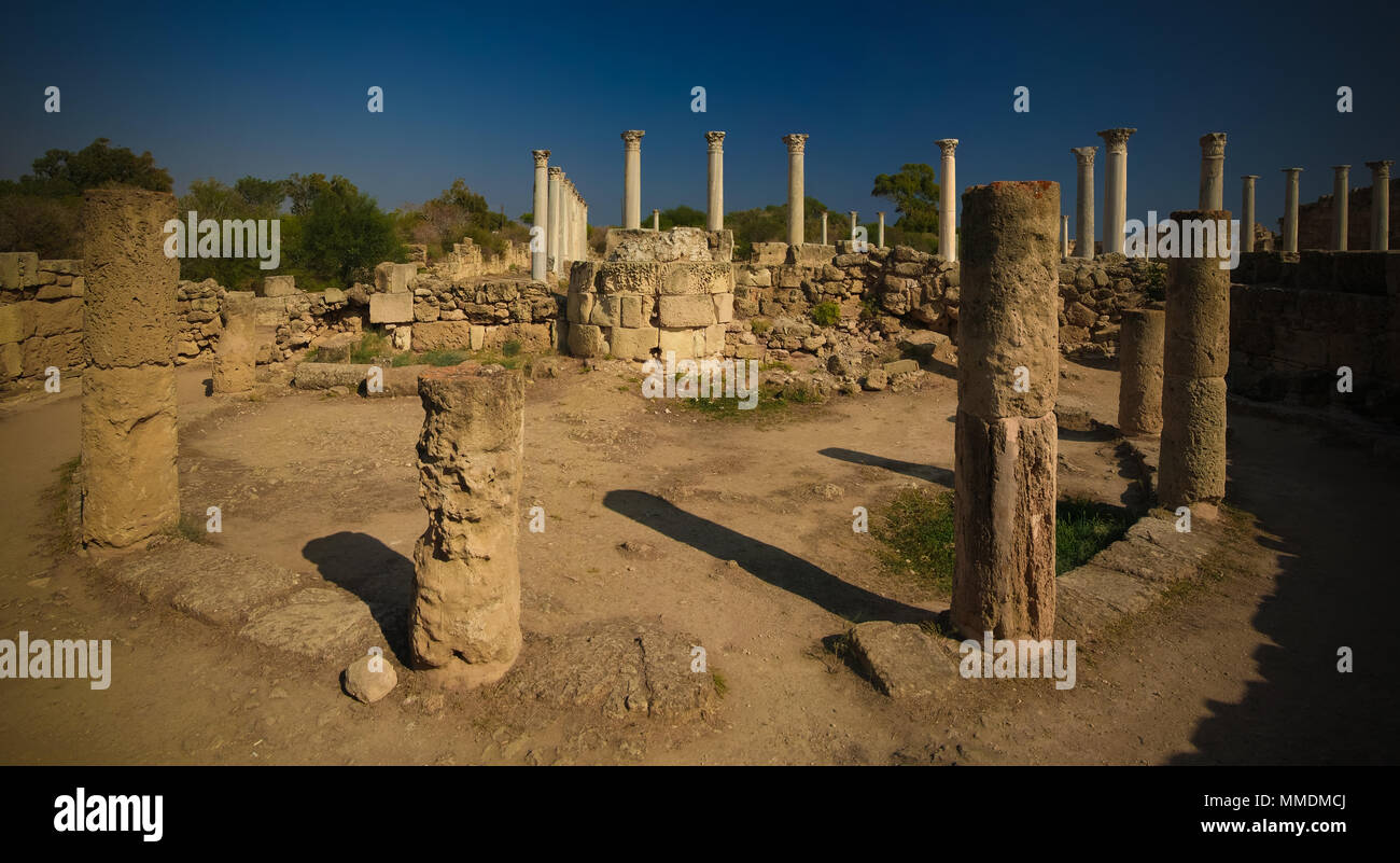 Salamine anciennes ruines romaines du nord de chypre Banque de ...