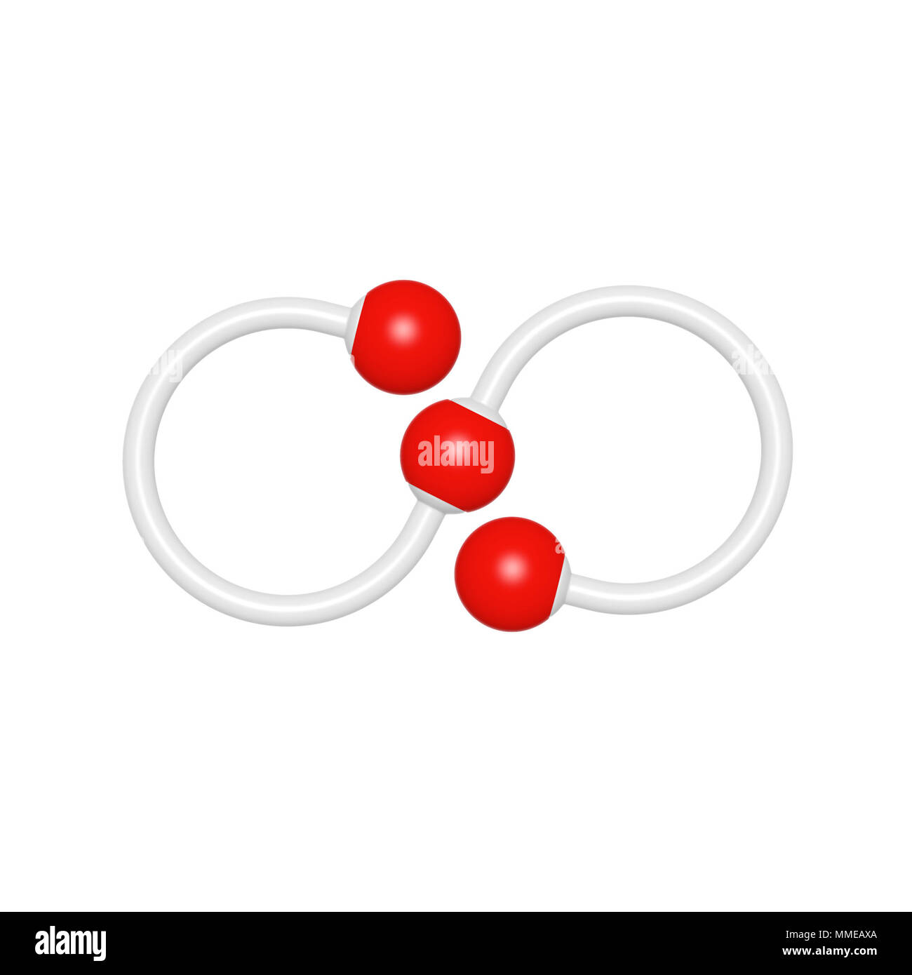 La structure de la molécule comme symbole mathématique de l'infini sur ...