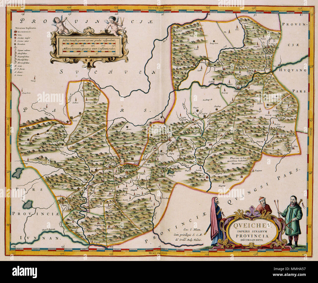 Guizhou map Banque de photographies et d’images à haute résolution - Alamy