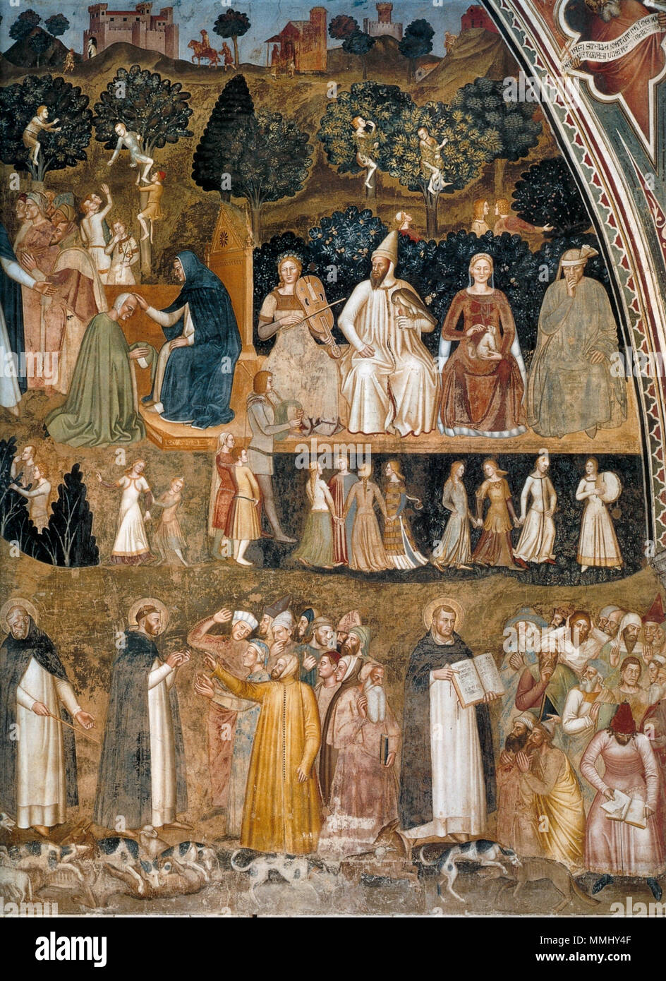 . Andrea di Bonaiuto. Santa Maria Novella 0011 1366-7 fresco . Juillet ...