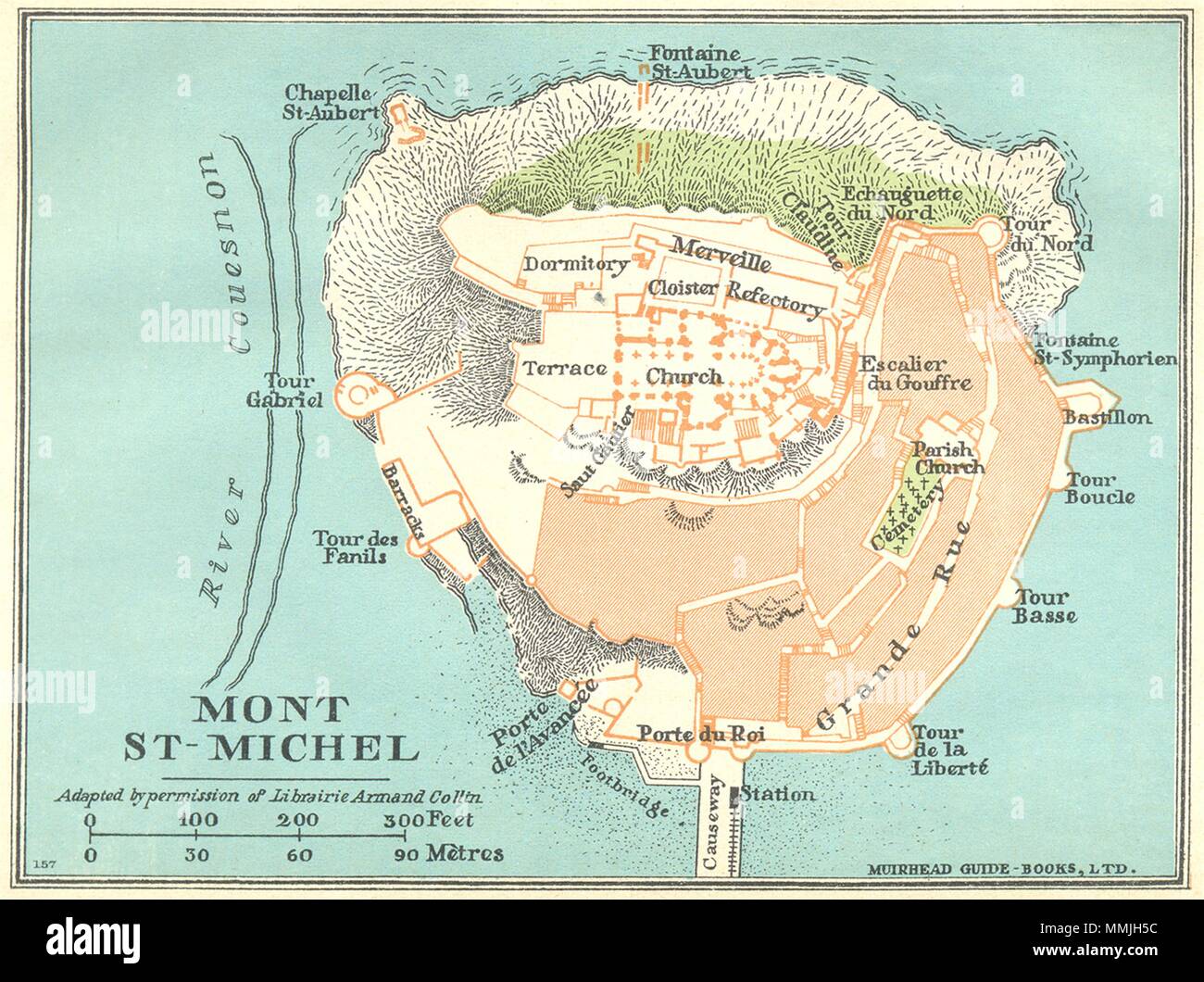 Carte mont st michel Banque de photographies et d’images à haute ...