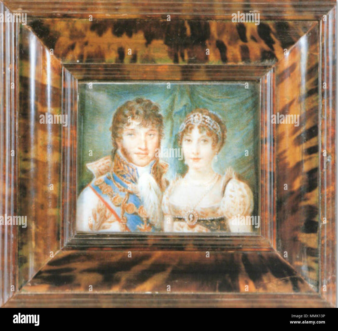 . Portrait de Joachim Murat, Roi de Naples, et son épouse Caroline ...