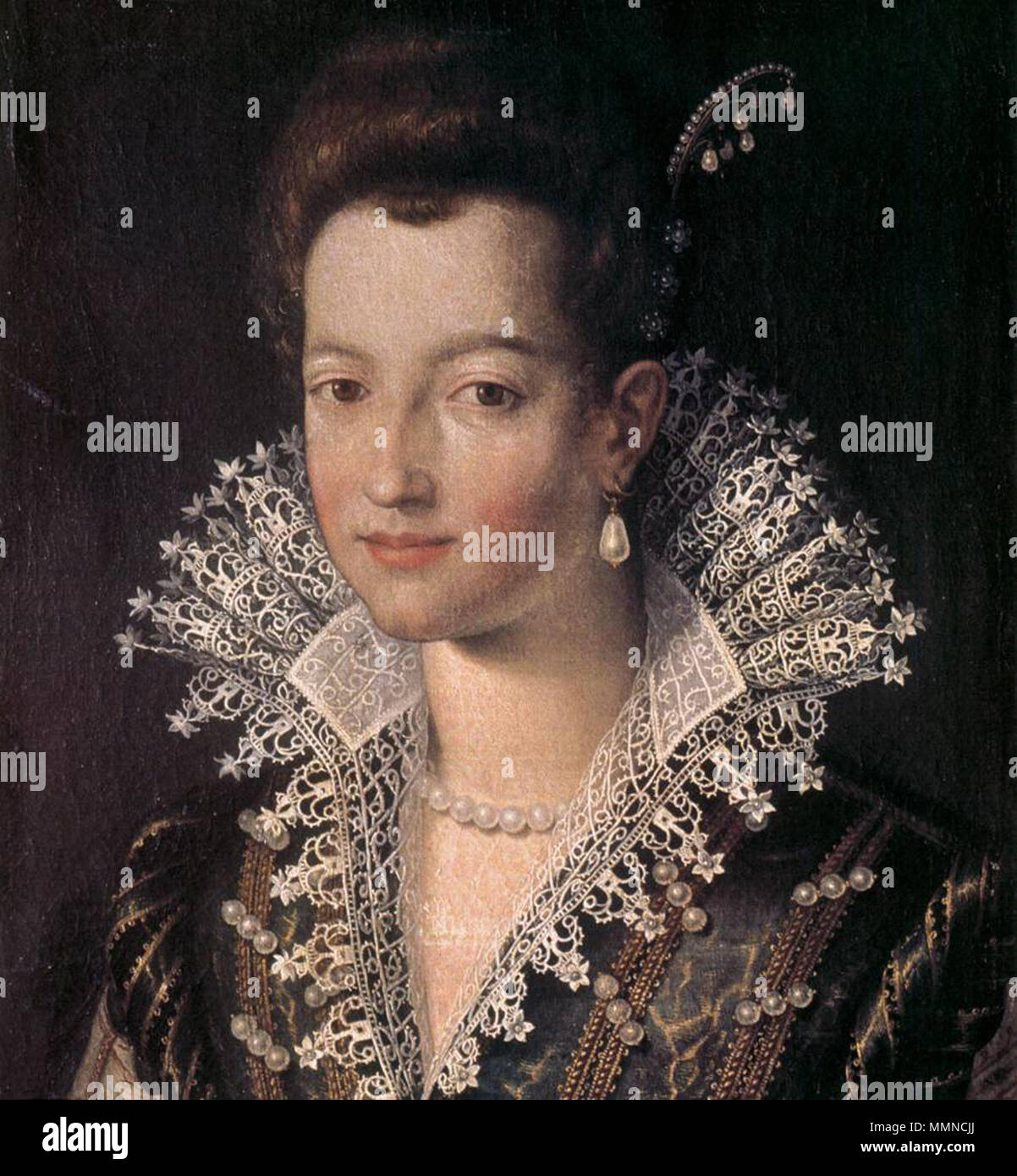 Portrait de la jeune Maria de' Medici. 1590s. Santi di Tito - Portrait ...