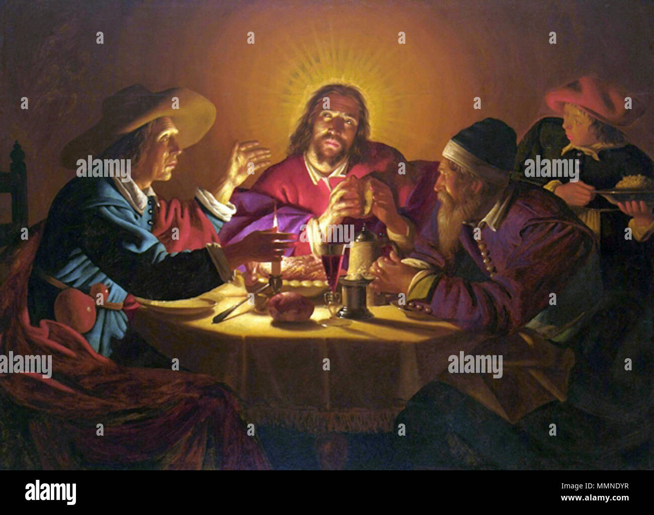 Le Christ et les disciples à Emmaüs.. vers 1625. Jan Ter Borch le ...