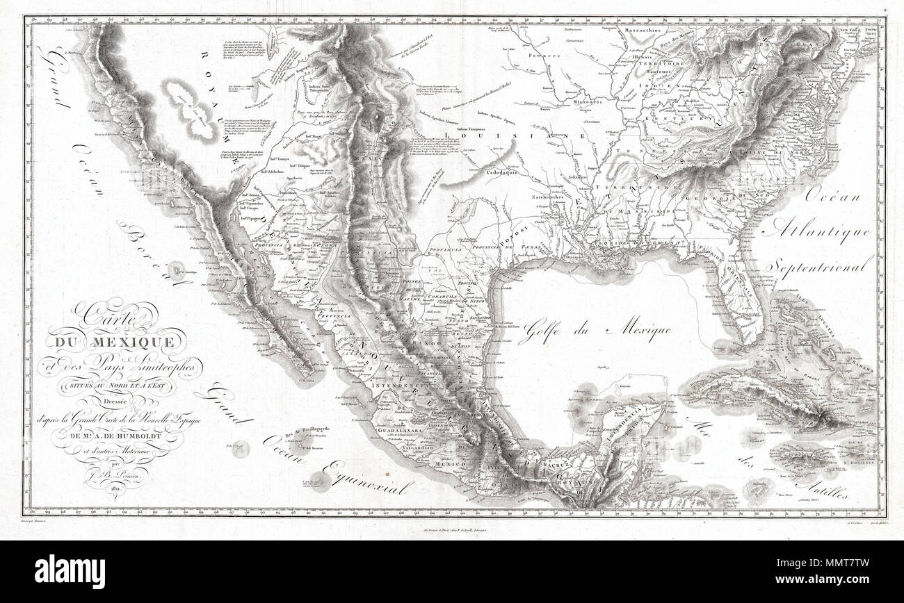 Spanish colonial map Banque de photographies et d’images à haute ...
