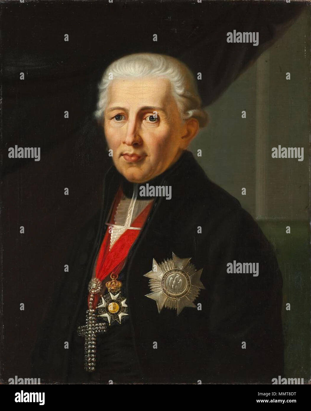 . Portrait de Karl Theodor von Dalberg archevêque de Mayence, Arch ...