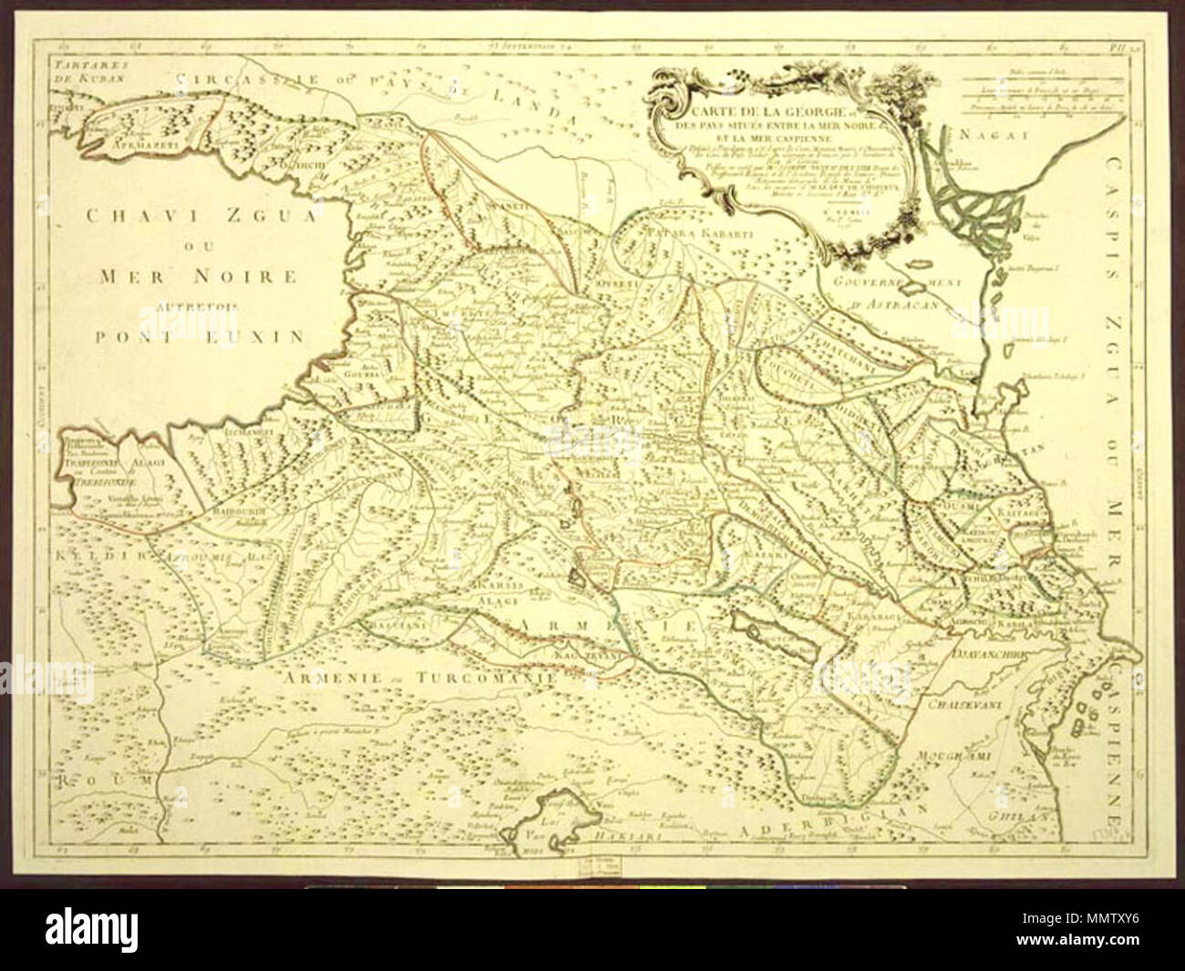 Carte de la mer caspienne Banque de photographies et d’images à haute ...