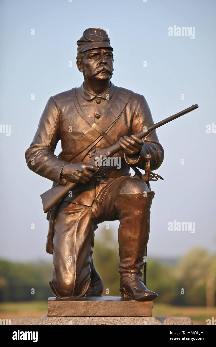 Gettysburg battlefield statue Banque de photographies et d’images à ...