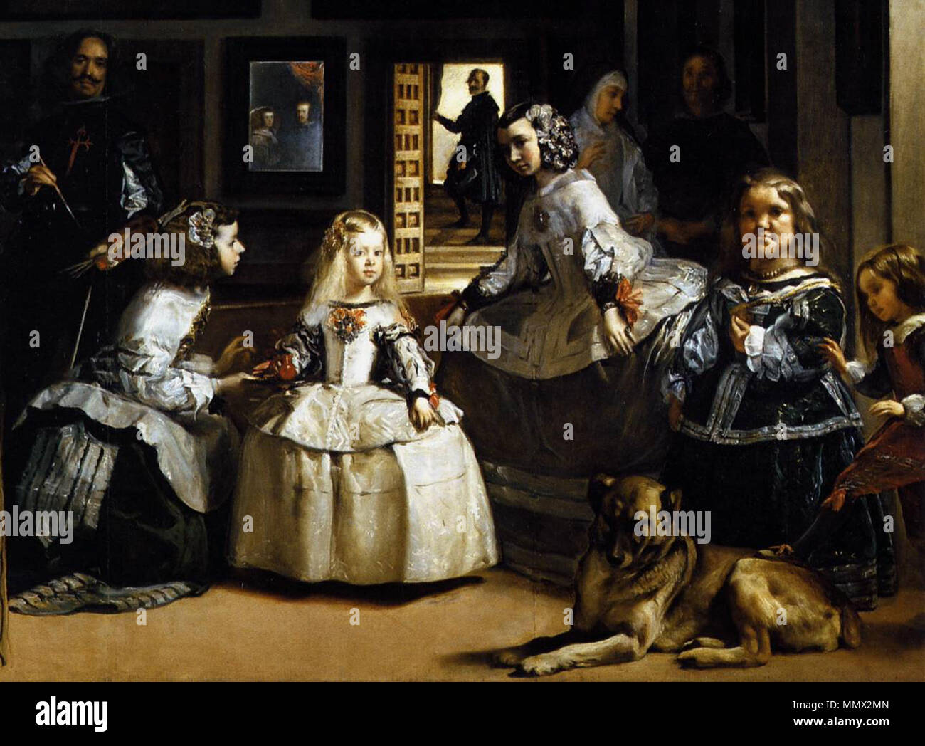 Diego Velázquez - Las Meninas (détail) - WGA24449 Photo Stock - Alamy
