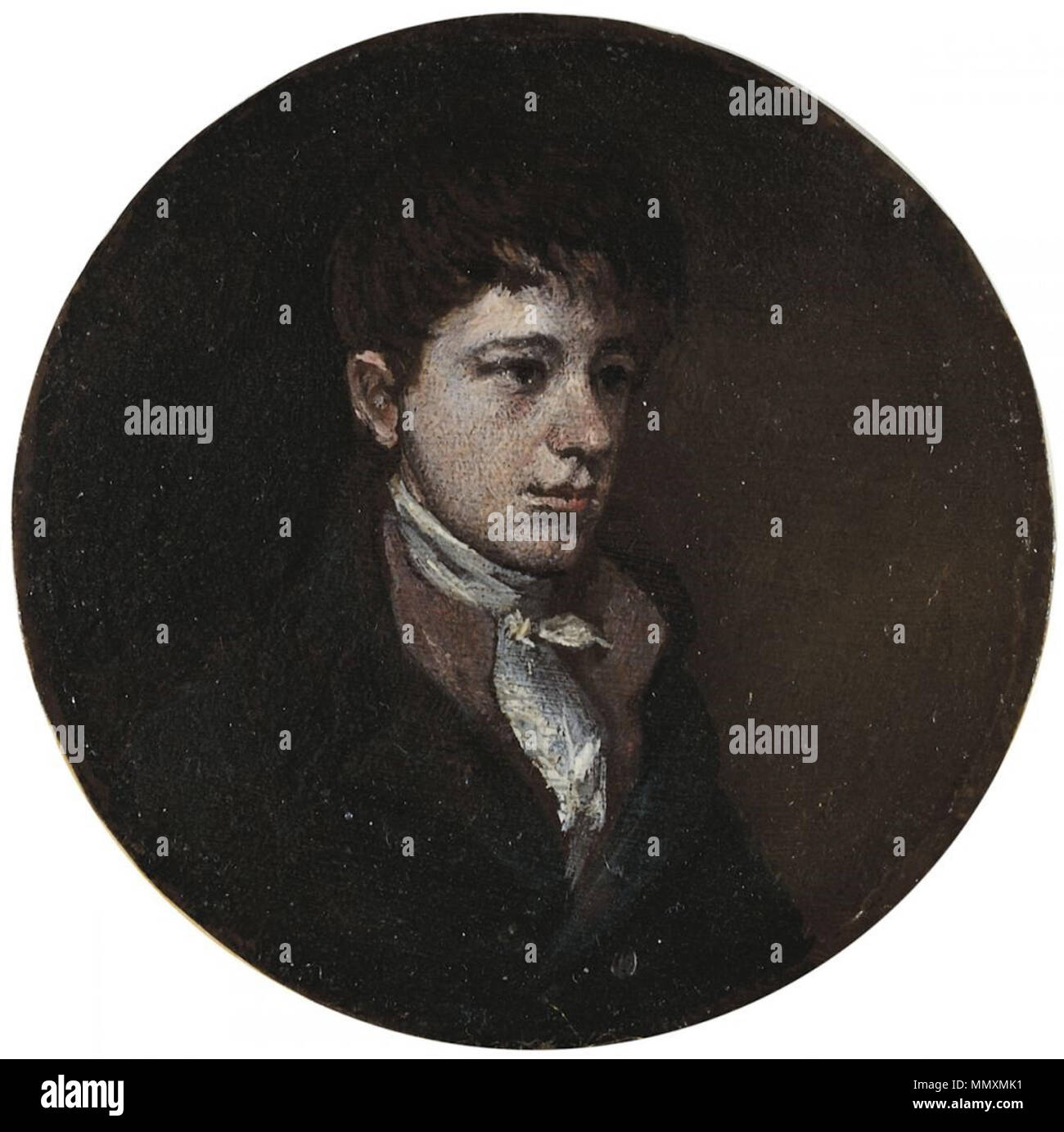 . Español : Retrato de Francisco Javier Goya y Bayeu, hijo del célebre ...