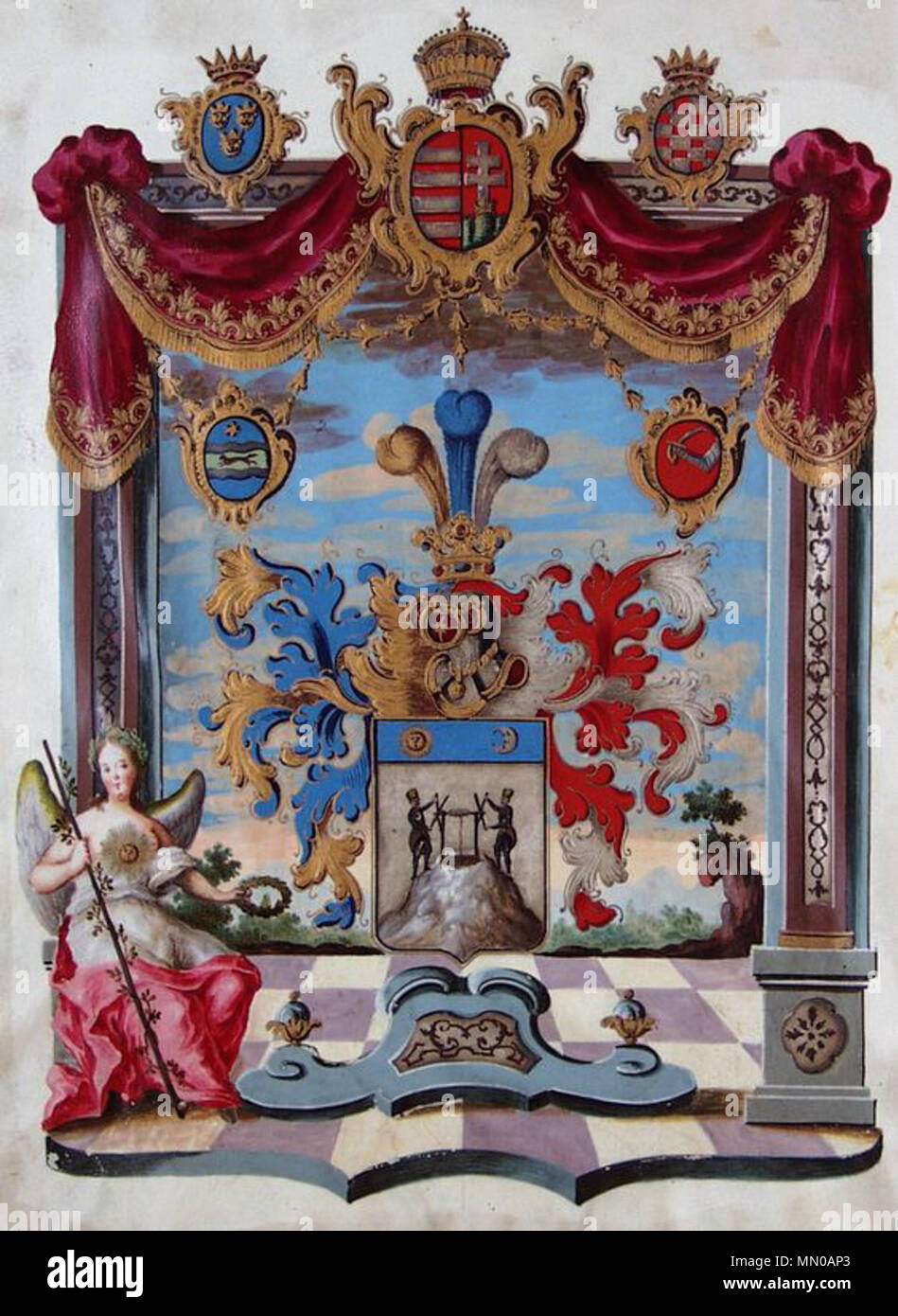 . Deutsch : aus dem Wappen von Adelsdiplom Léopold II. Römisch ...