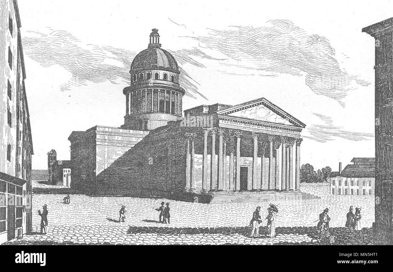 Paris seine pantheon Banque d'images noir et blanc - Alamy