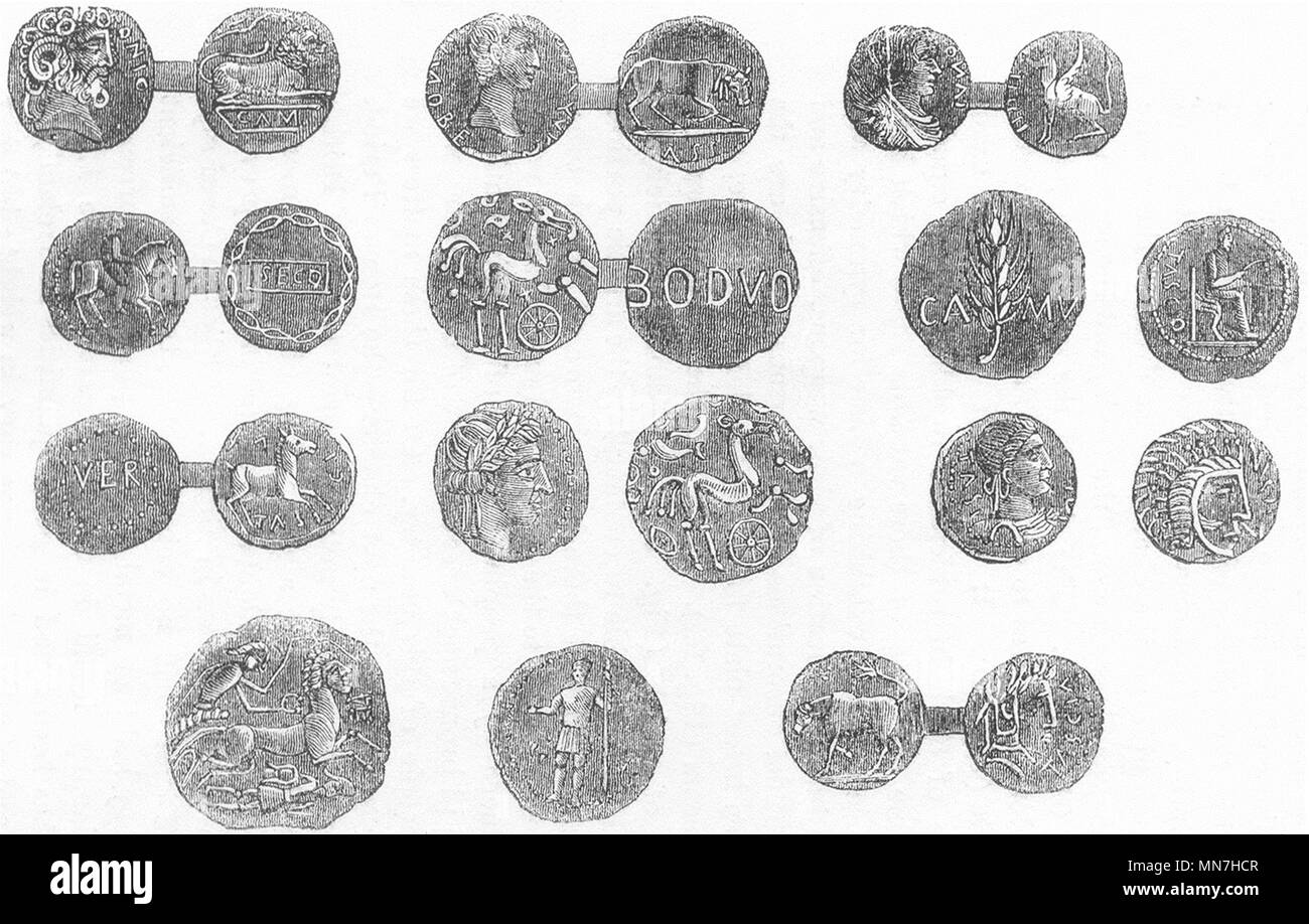 Pièces de monnaie anciennes Banque d'images noir et blanc - Alamy