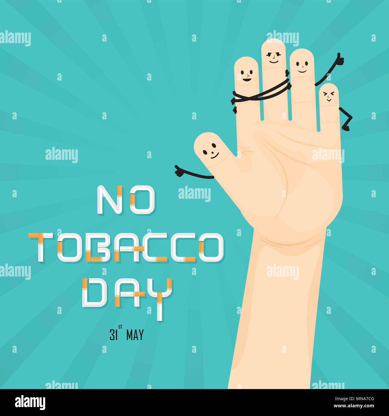 La main de l'homme et de l'allume.Fumer logo vector modèle de ...