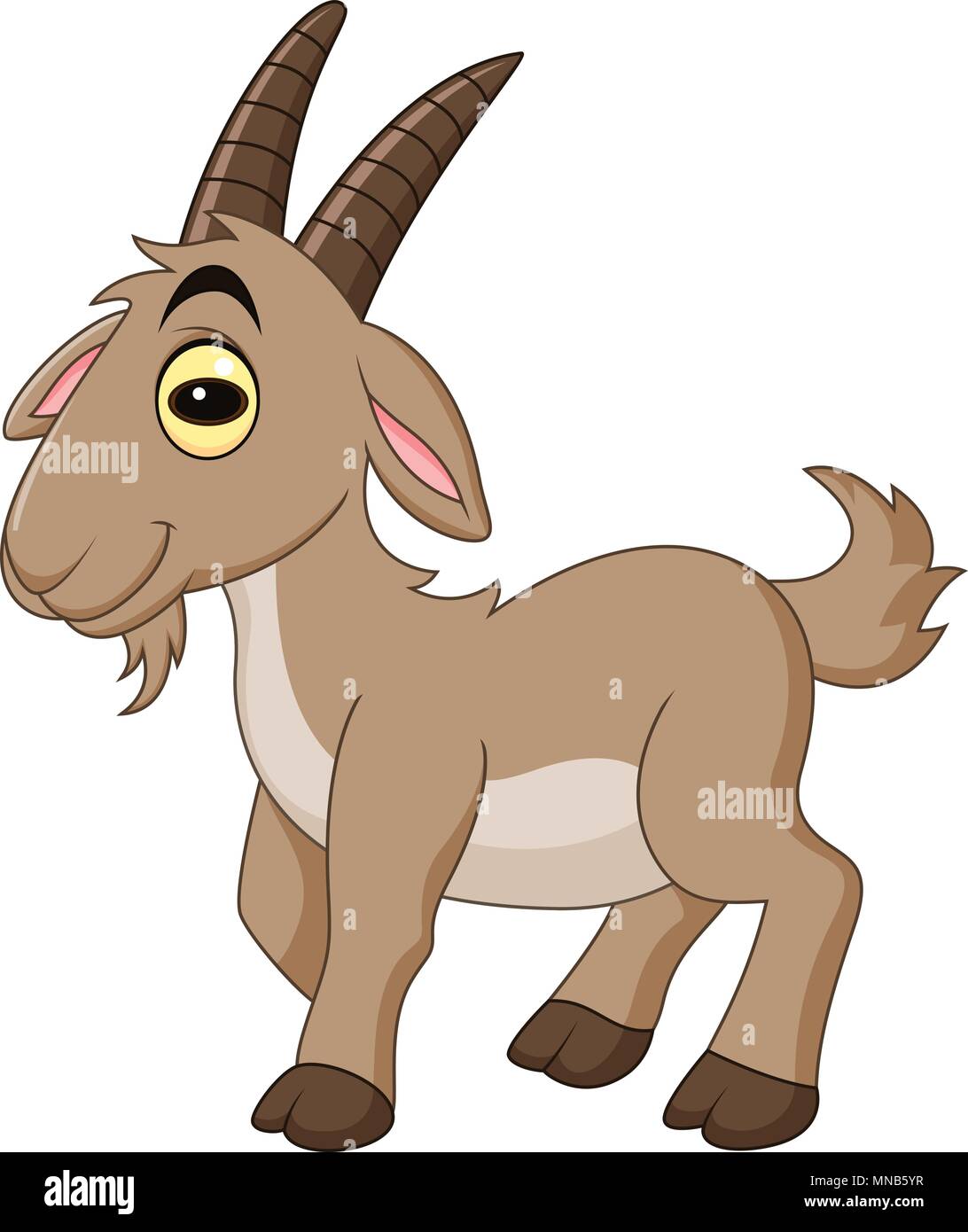 Goat cartoon Banque d'images vectorielles - Alamy