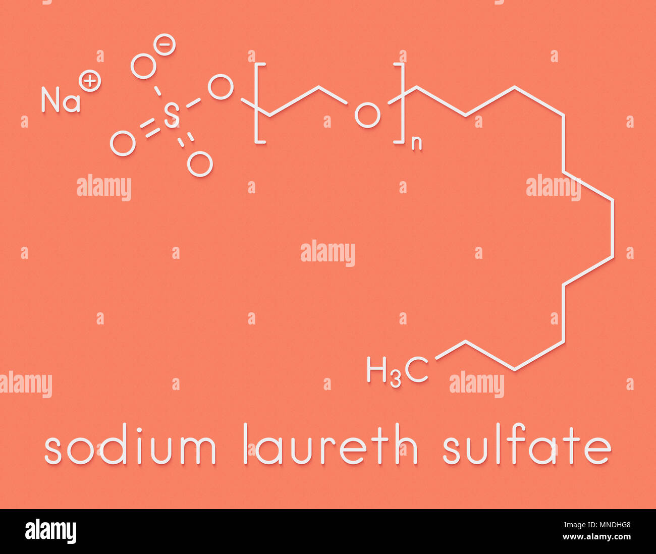 Le sulfate de laureth de sodium Banque de photographies et d’images à ...