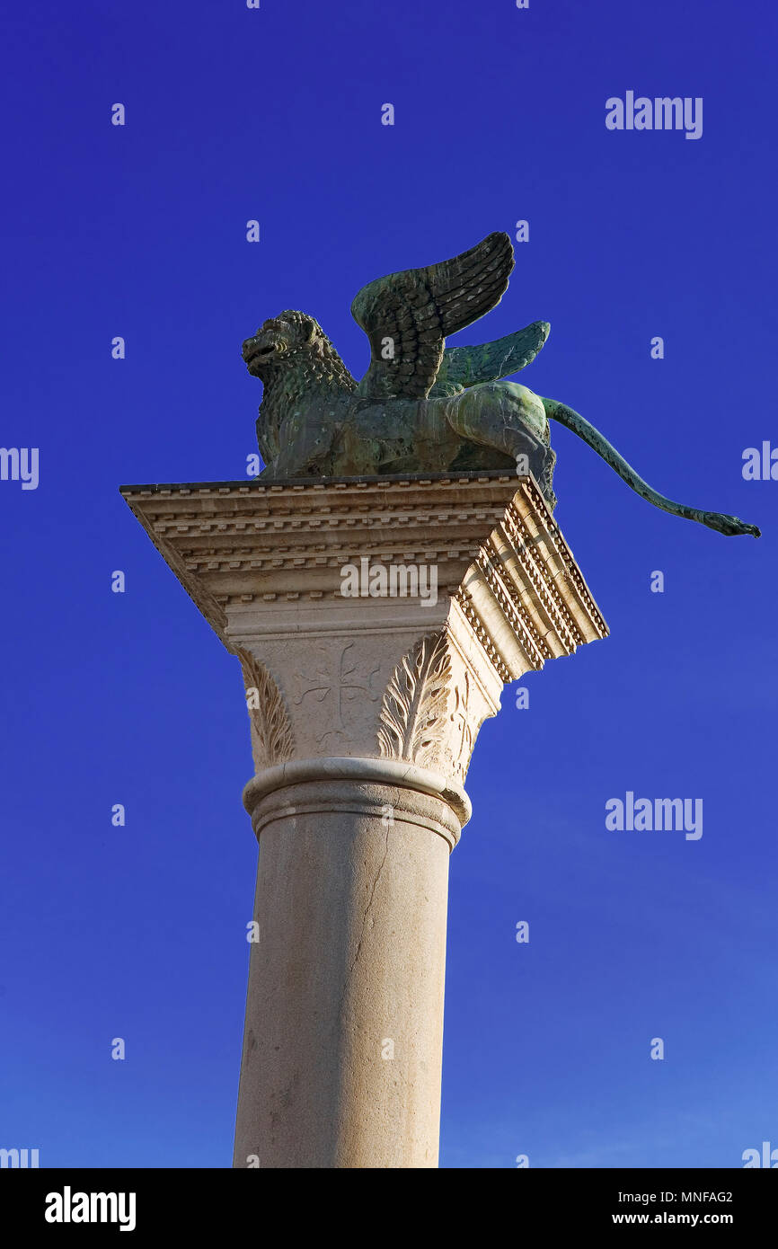 Colonne du lion de venise Banque de photographies et d’images à haute ...
