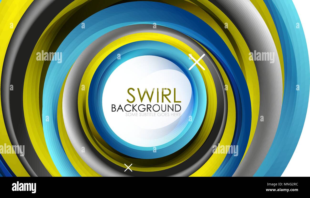 Les lignes en spirale tourbillon vecteur 3d abstract background. Les ...
