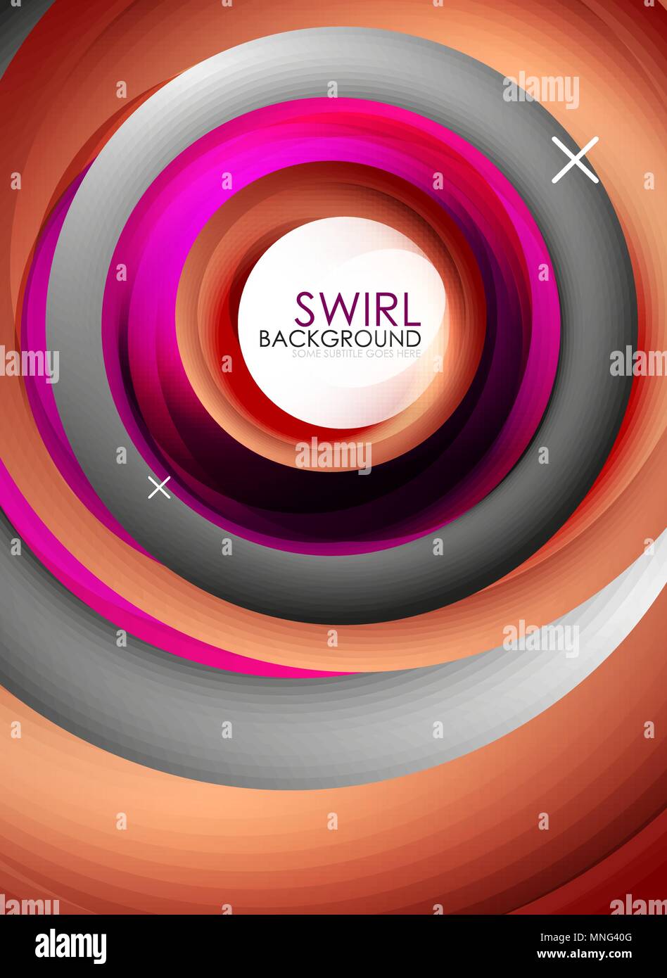 Les lignes en spirale tourbillon vecteur 3d abstract background. Les ...