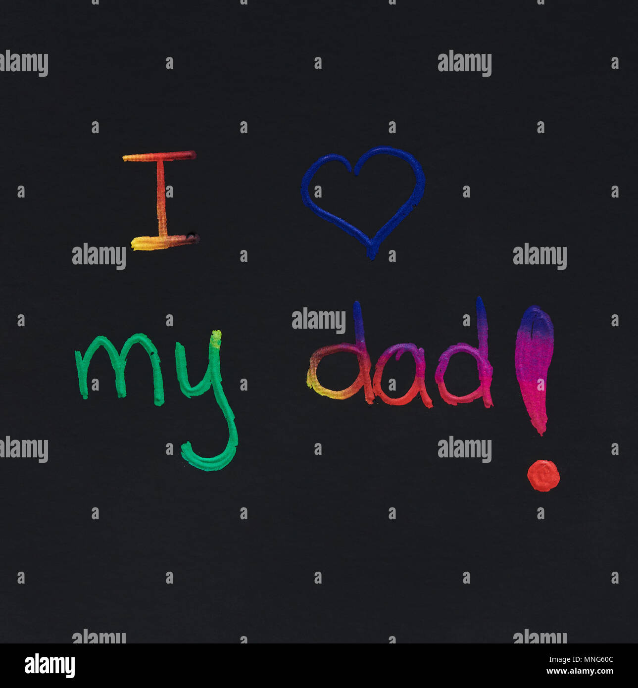 Je t'aime papa Banque de photographies et d’images à haute résolution ...