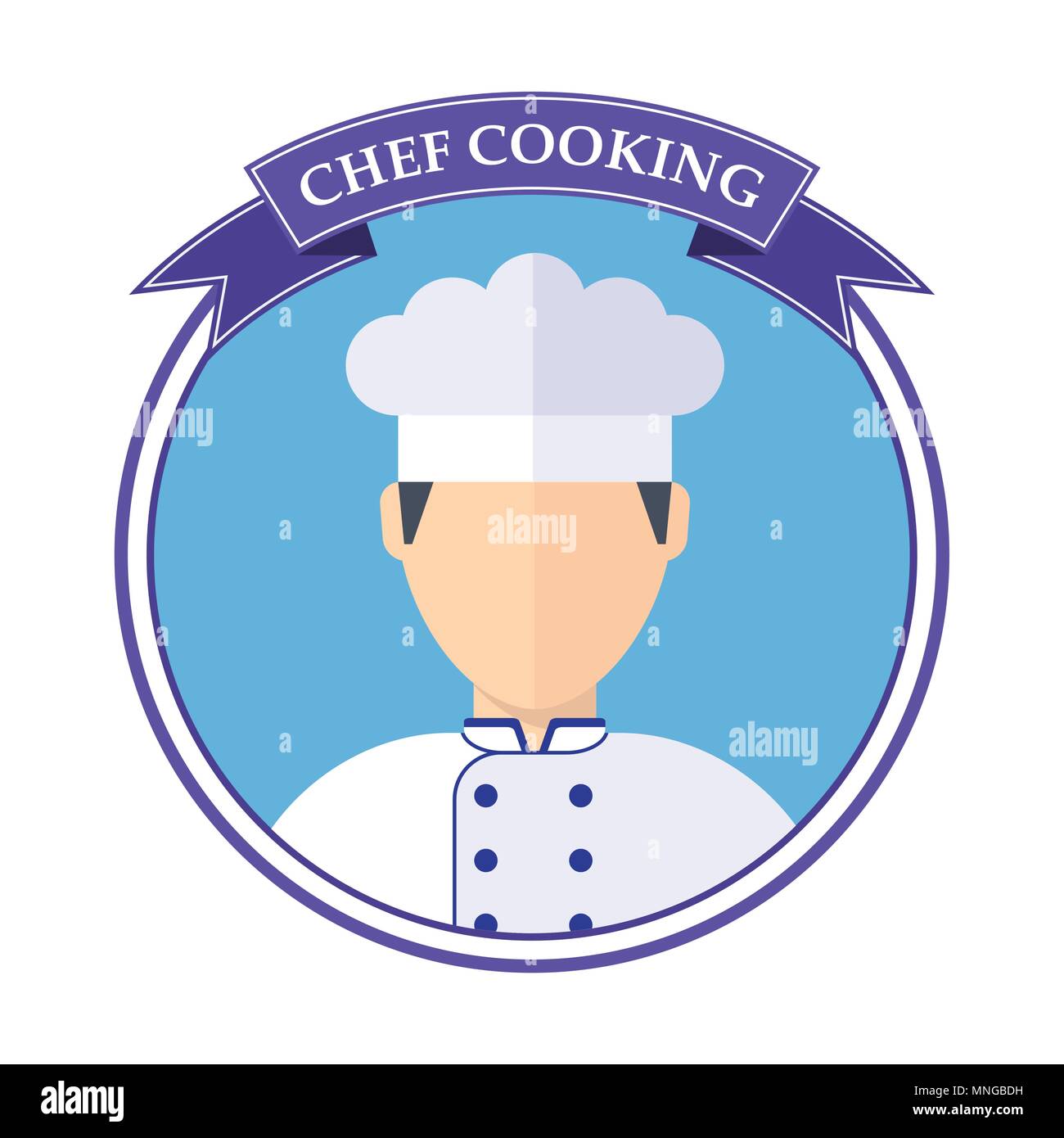 Chef cuisinier logo Banque d'images vectorielles - Alamy